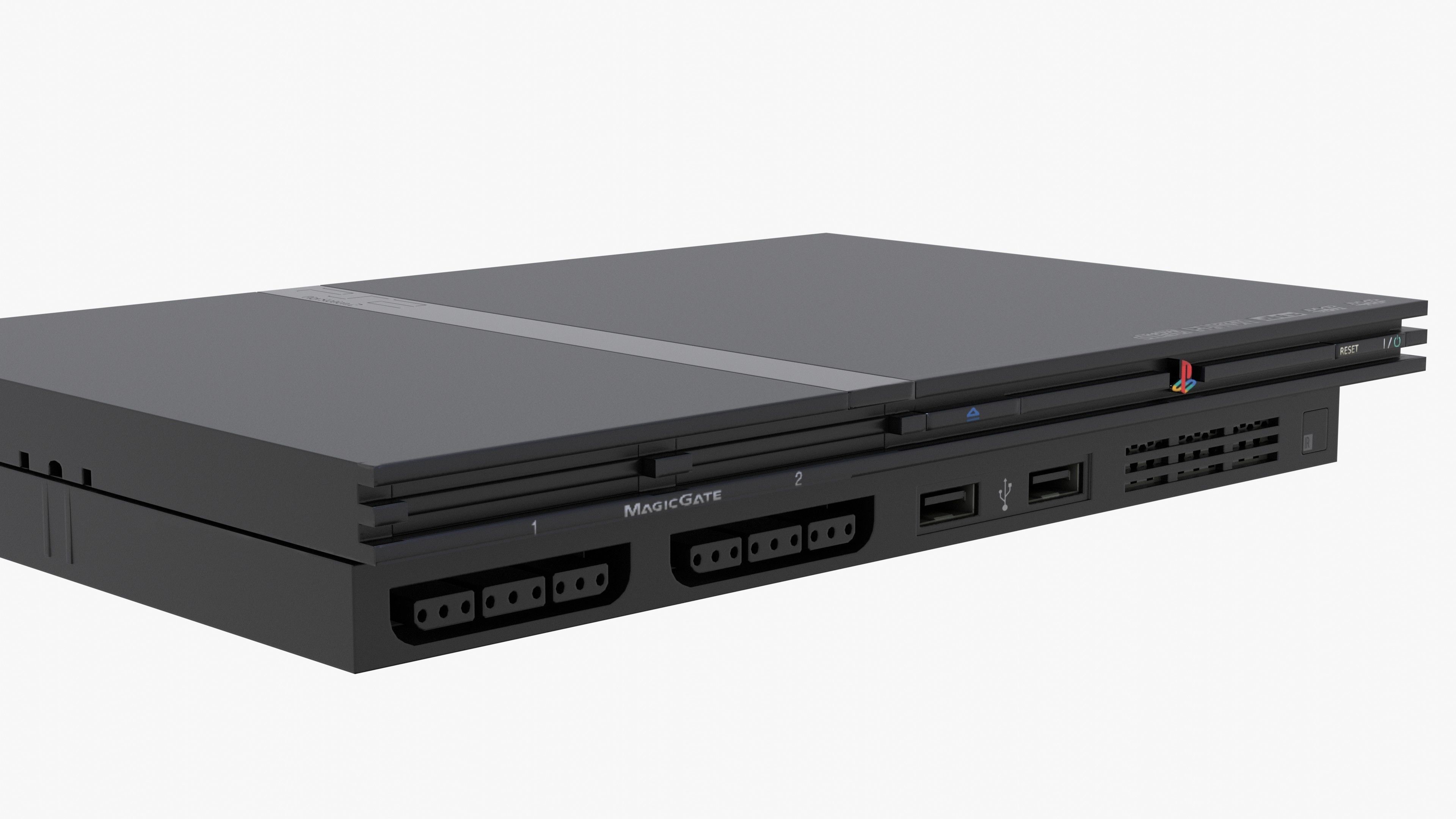 3D model Sony PlayStation 2 Slim VR / AR / low-poly | CGTrader