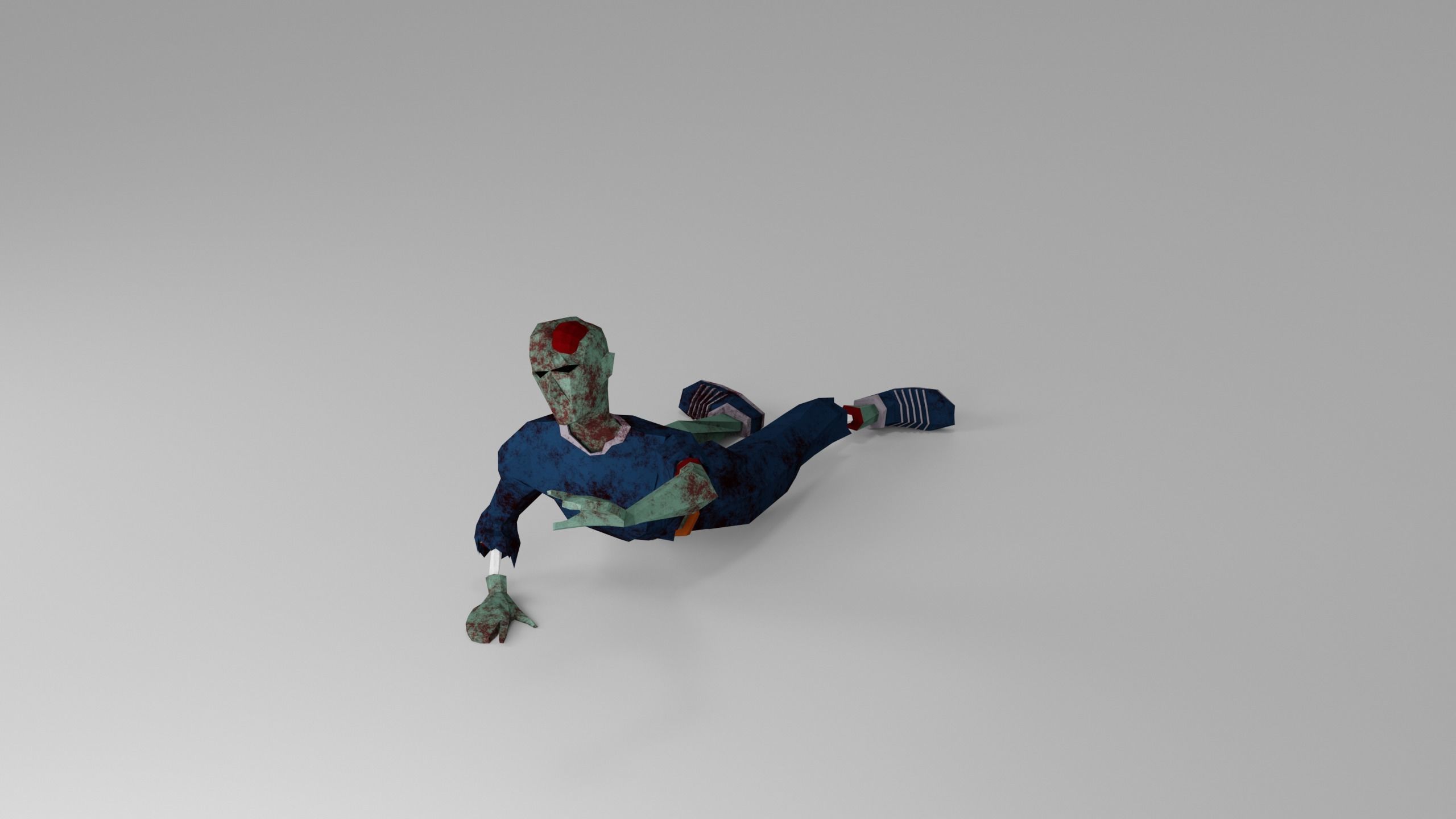 3D model Zombie Undead Living dead Corpse Infected VR / AR / low-poly ...