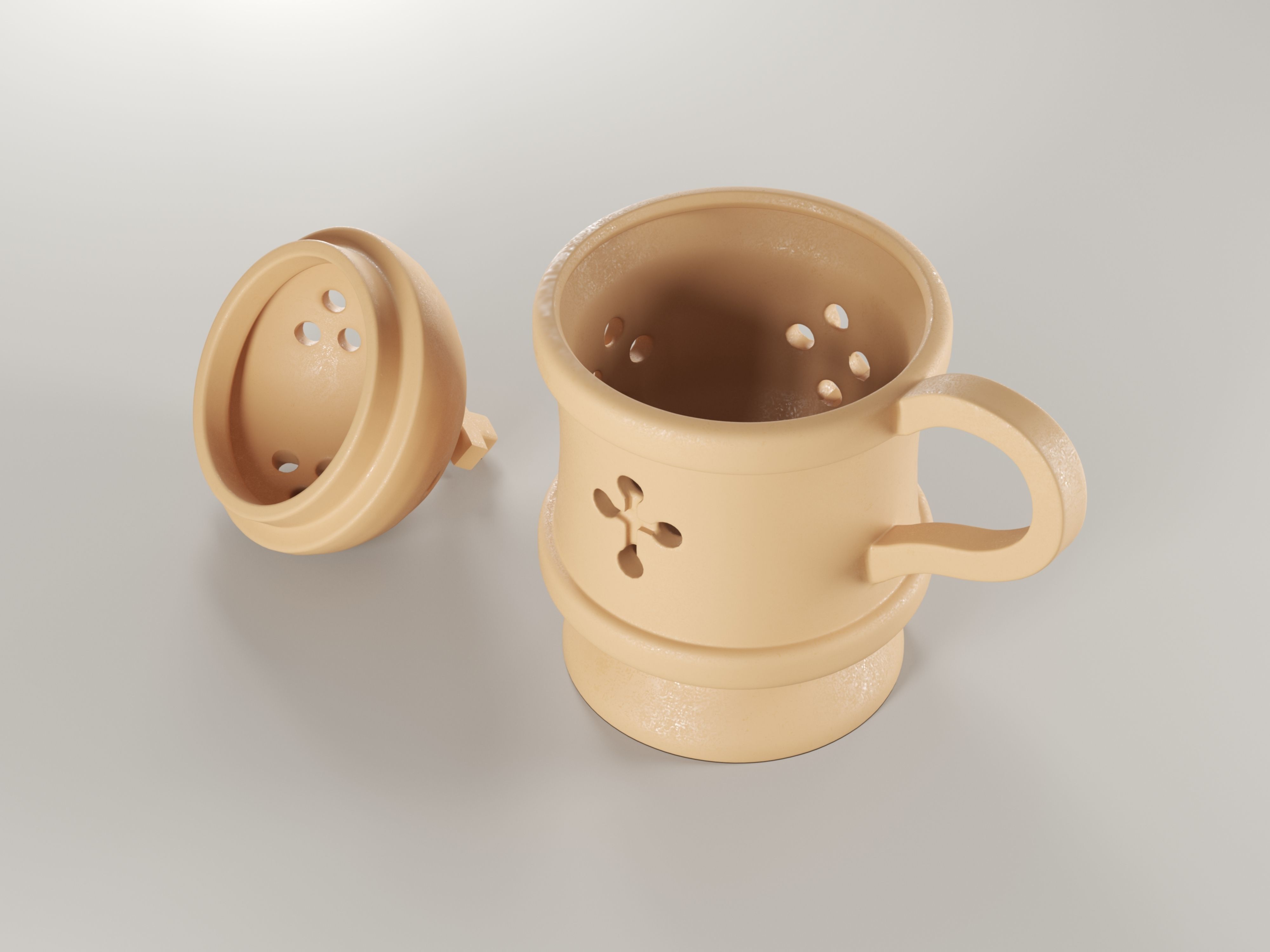 Orthodox ceramic censer free 3D model | CGTrader