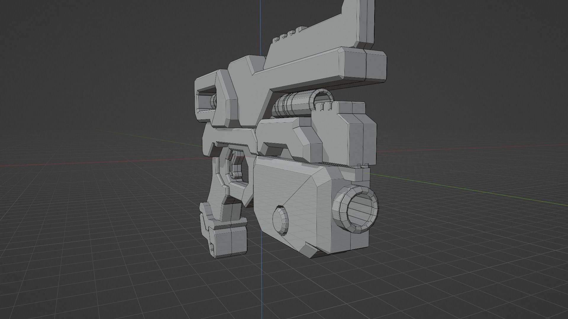 3D model Low-poly Science fiction pistol VR / AR / low-poly | CGTrader
