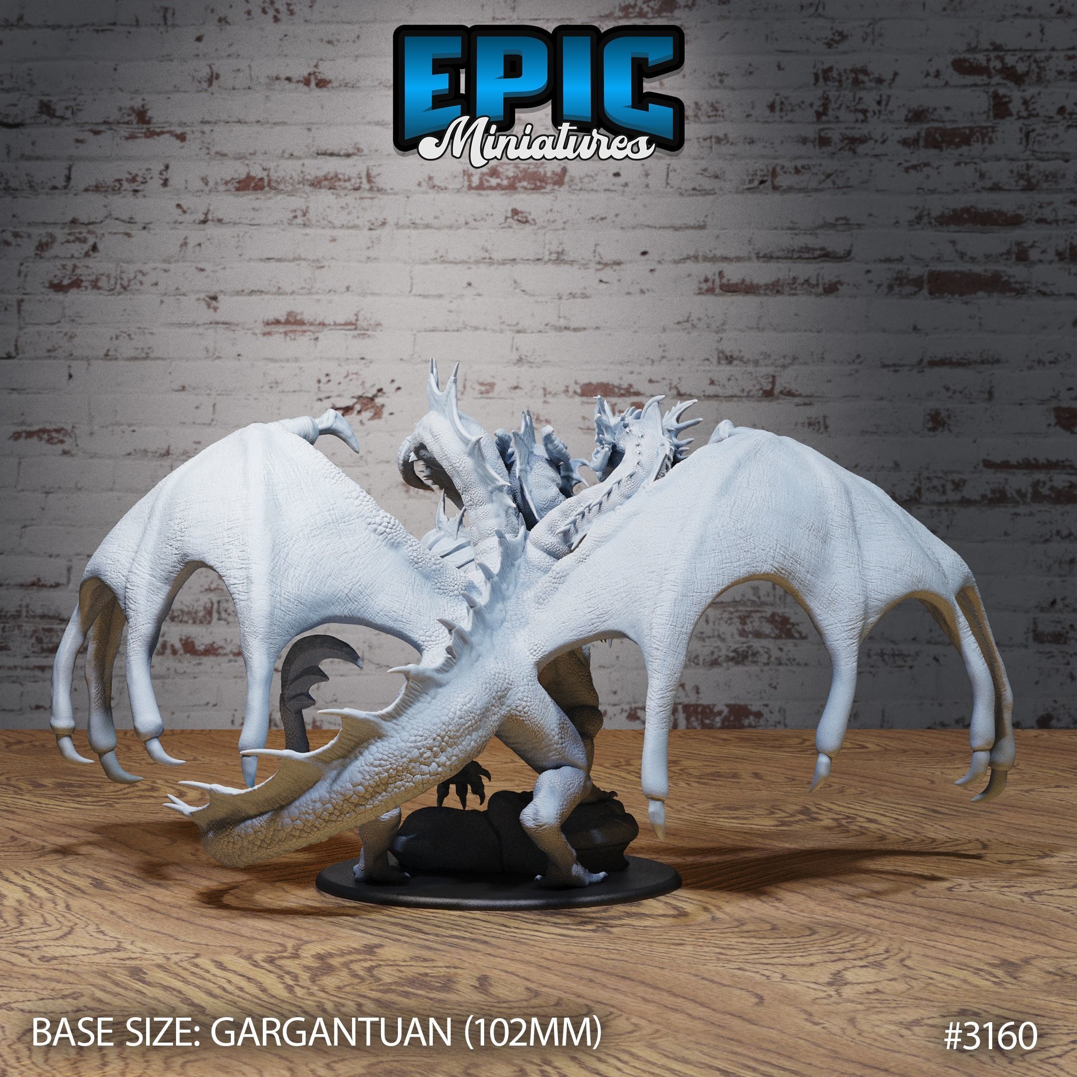 Dragon Queen Tiamat - DnD Tabletop Miniature 3D Model - STL FILE 3D ...