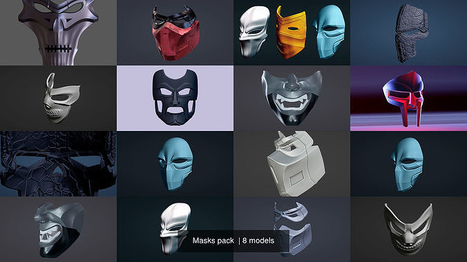 Masks pack 3D Model Collection | CGTrader