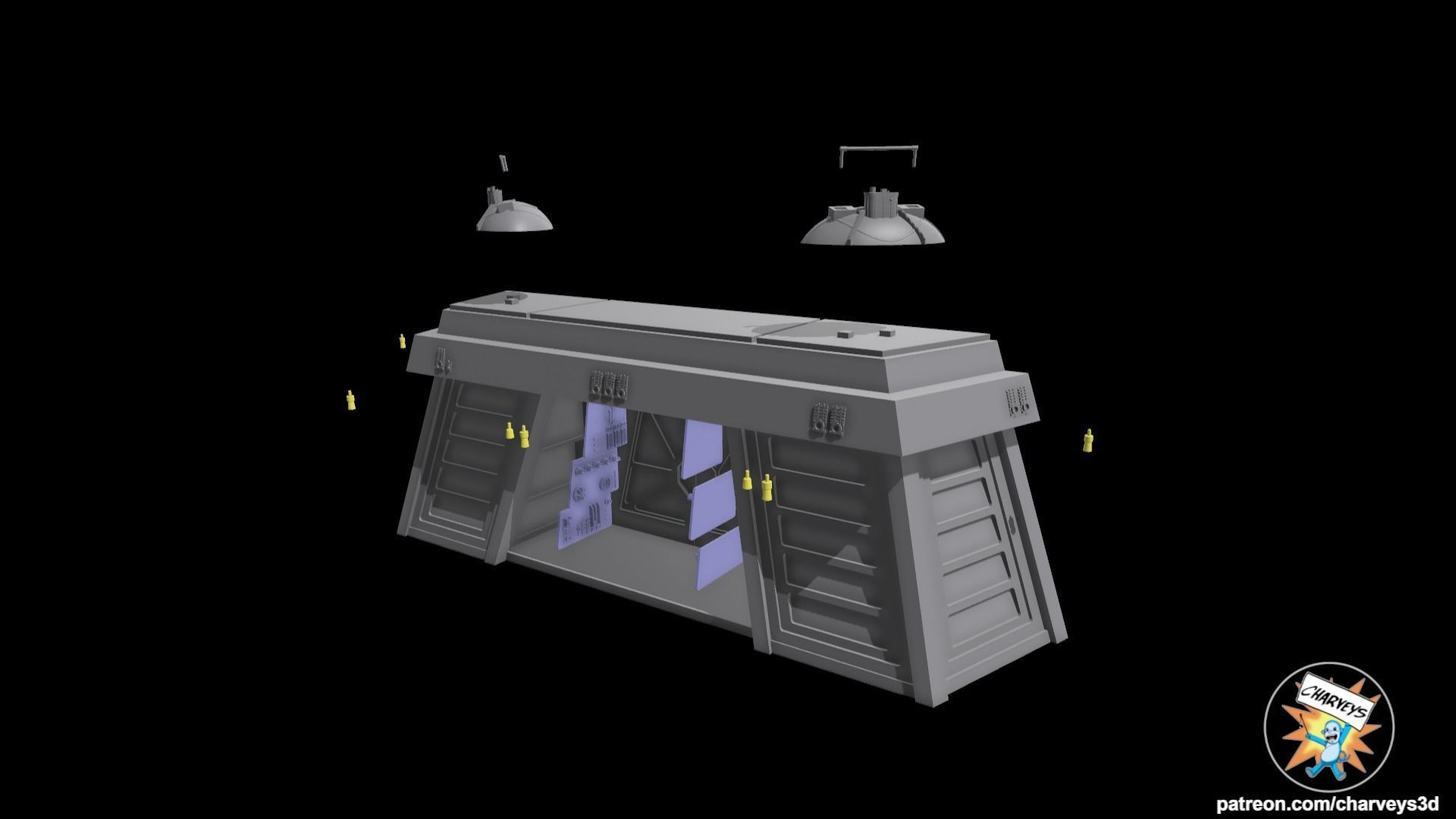 Star Wars Endor Shield Generator Bunker for action figures 3D model 3D printable | CGTrader