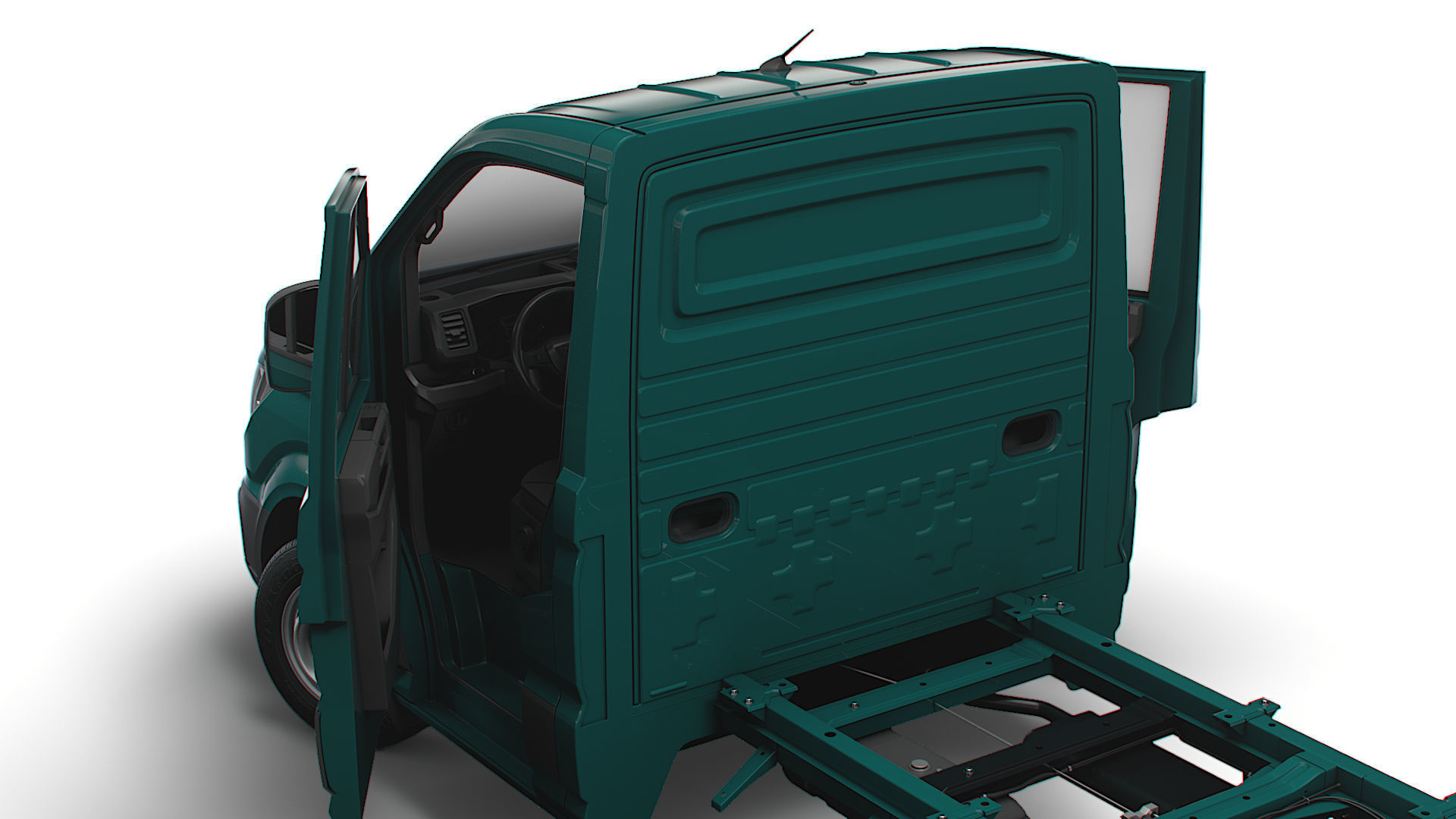MAN TGE Chassis SingleCab L1 HQInterior 2023 3D model | CGTrader