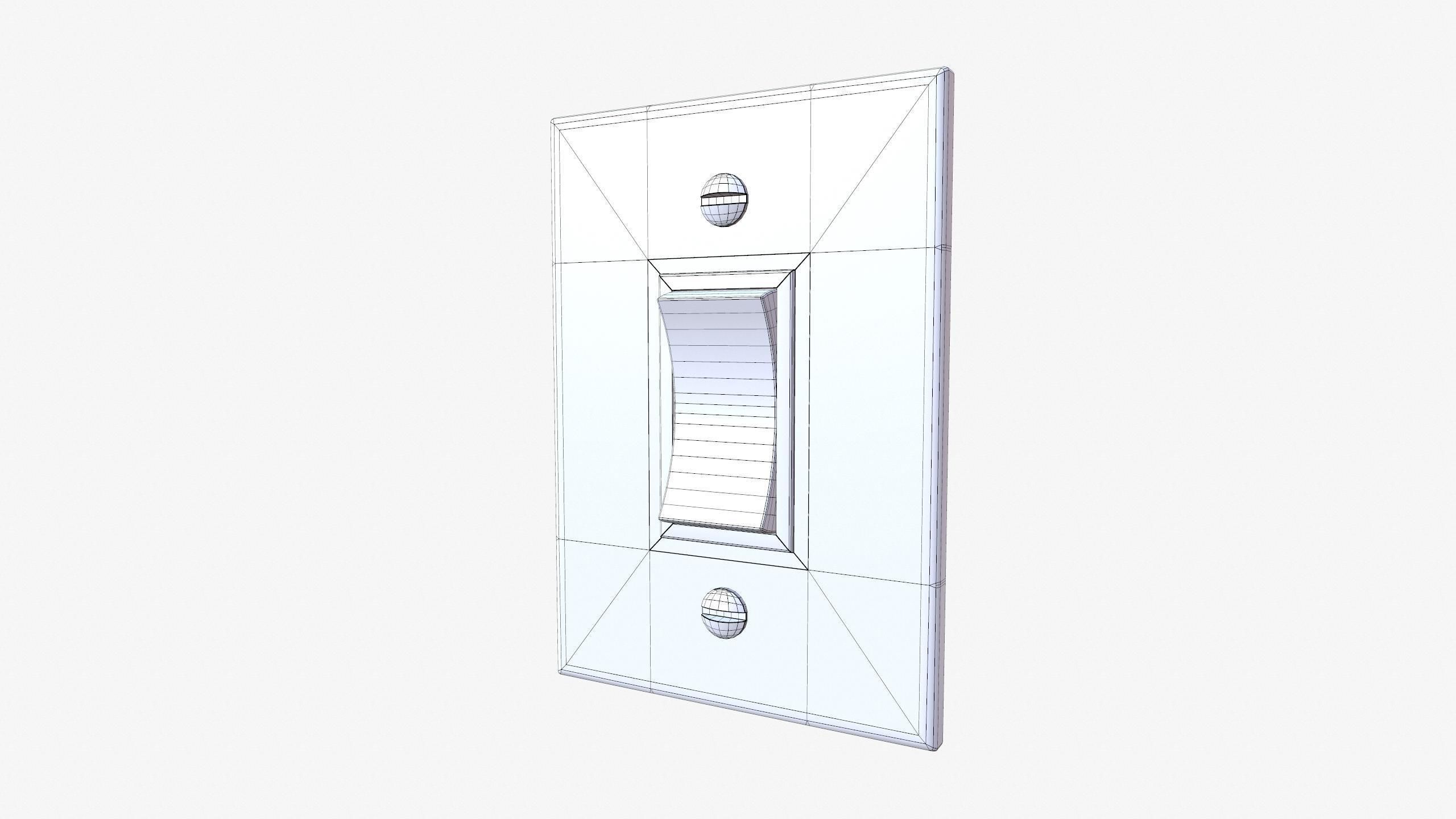 3D model Phosphorescent Light Switch VR / AR / low-poly | CGTrader