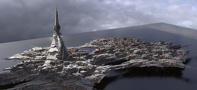 New Egypt Pyramid City Tower city base 3D model | CGTrader
