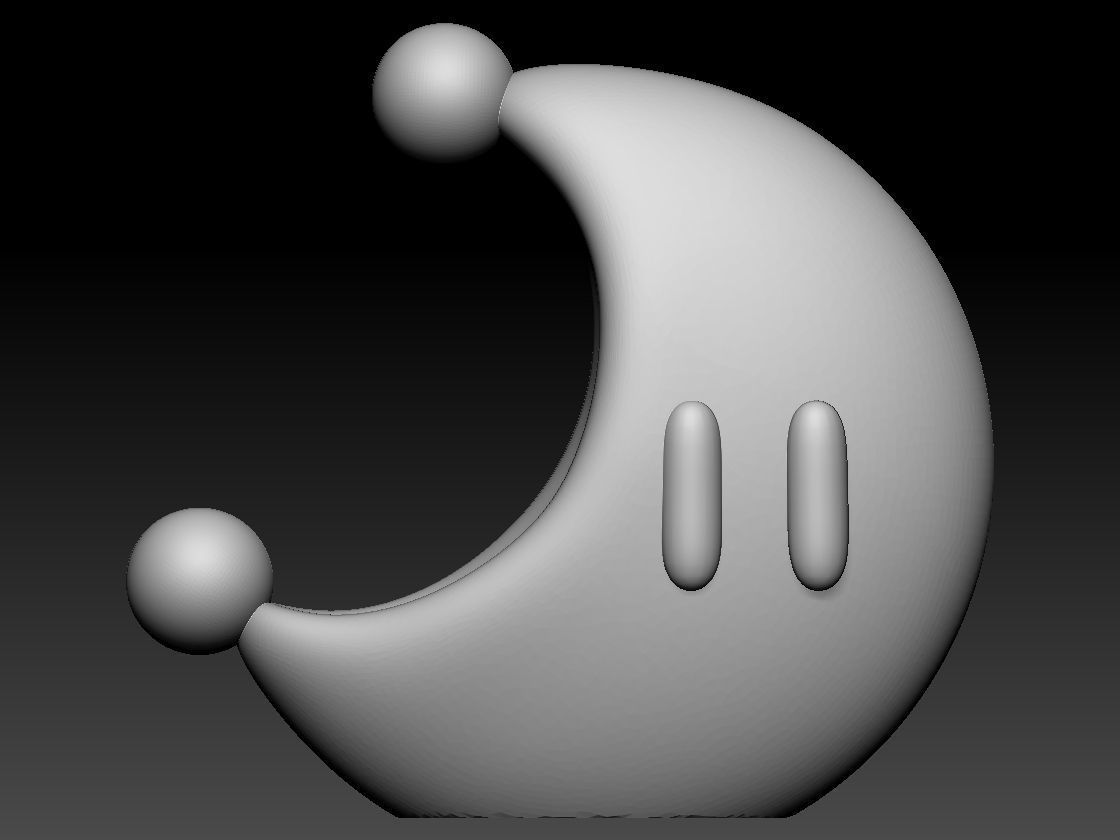 Power Moon 3D model 3D printable | CGTrader