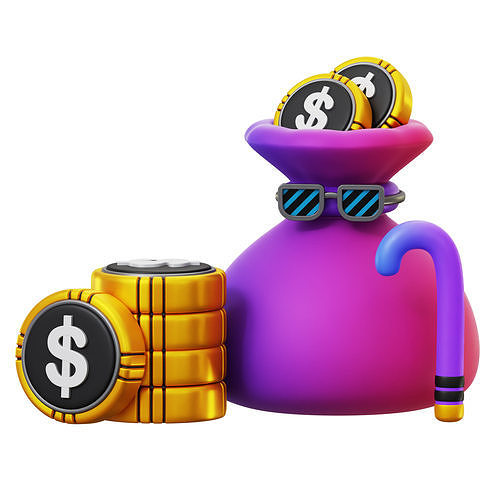 3D model Retirement Savings 3D Icon VR / AR / low-poly | CGTrader