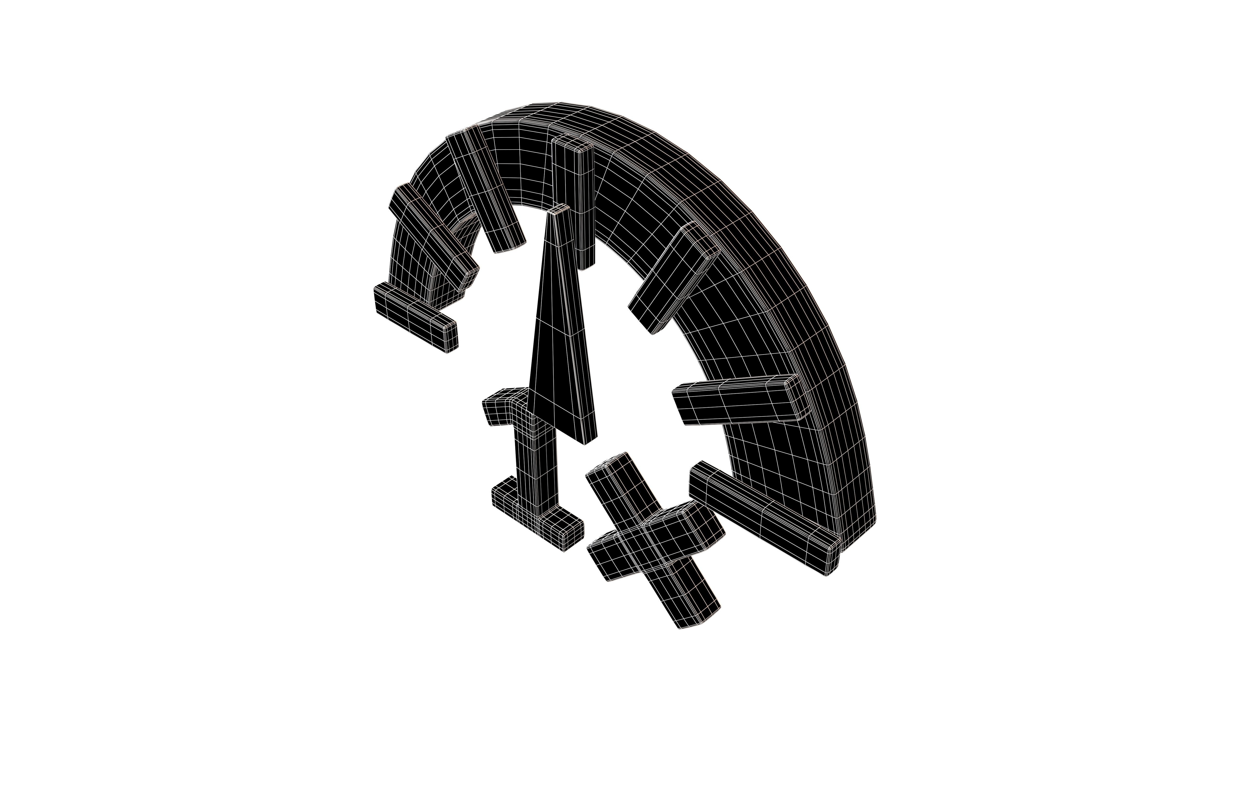 3D model Speed 1 Symbol v1 003 VR / AR / low-poly | CGTrader