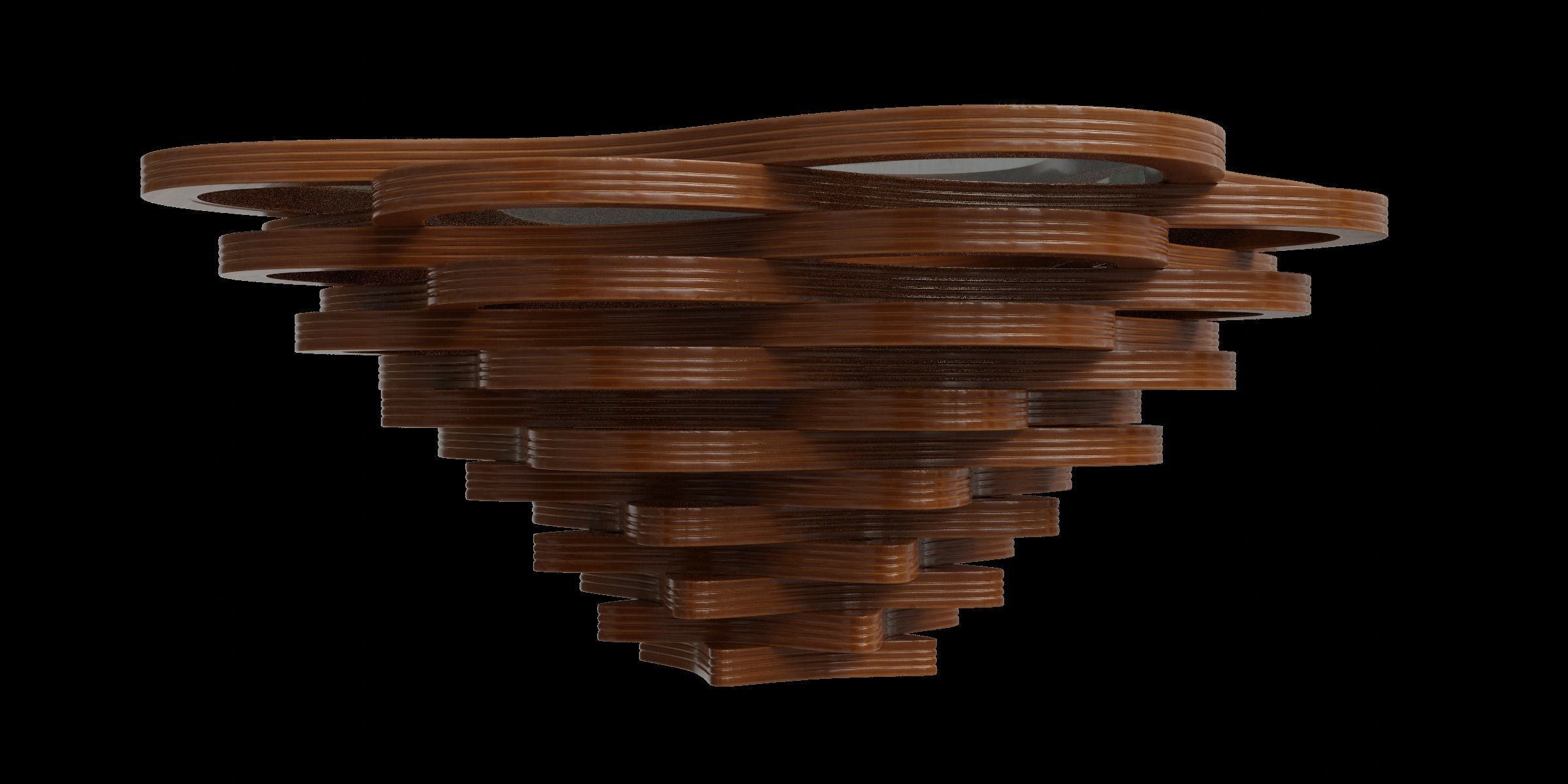 Curved Rhombus Coffee Table 3D model | CGTrader