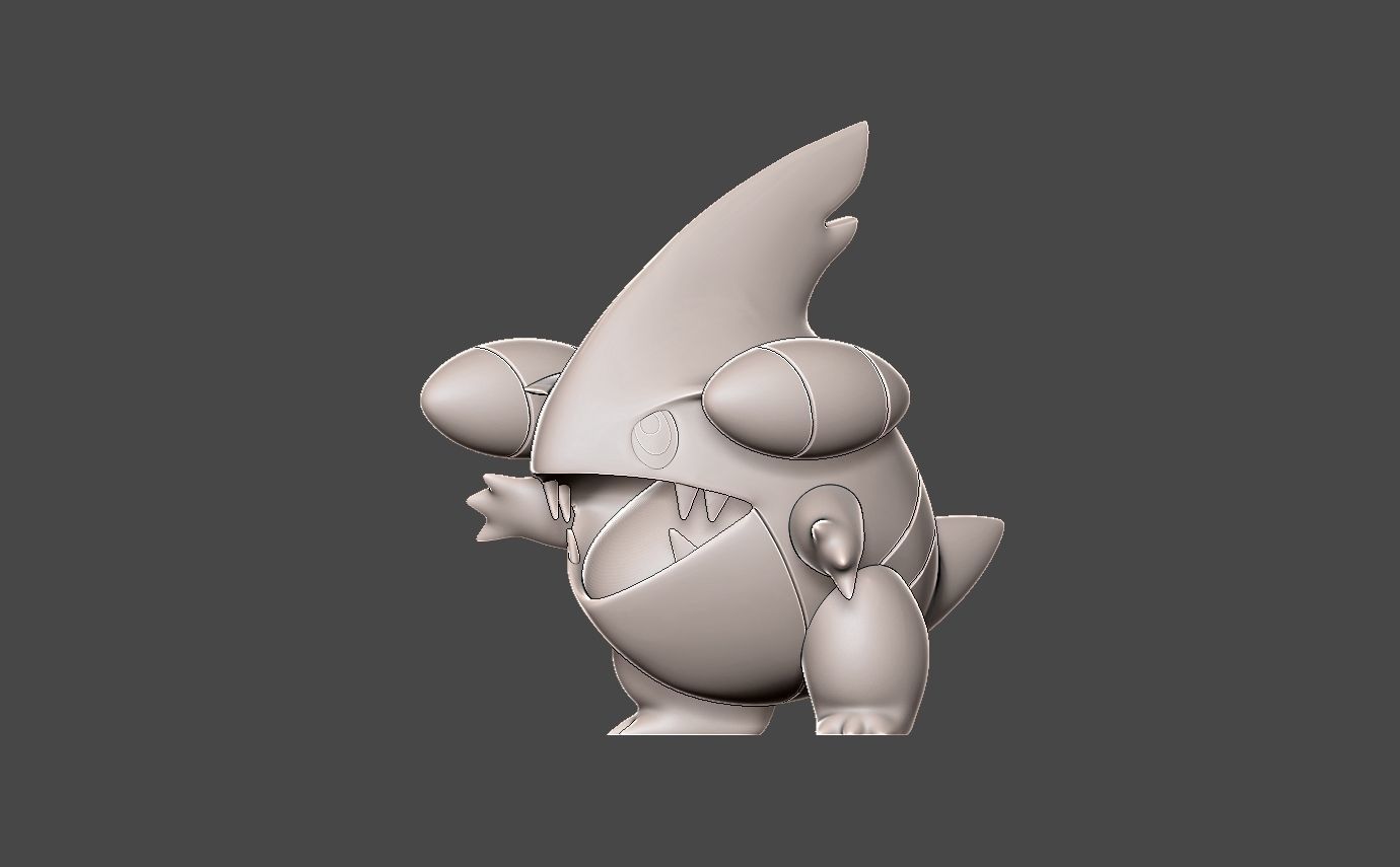 Pokemon gible 3D model 3D printable | CGTrader