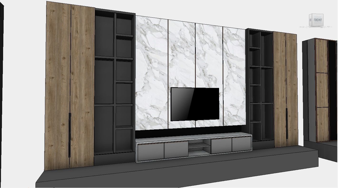 Decorative Wall Panels Backdrop Revit Family 3D model | CGTrader