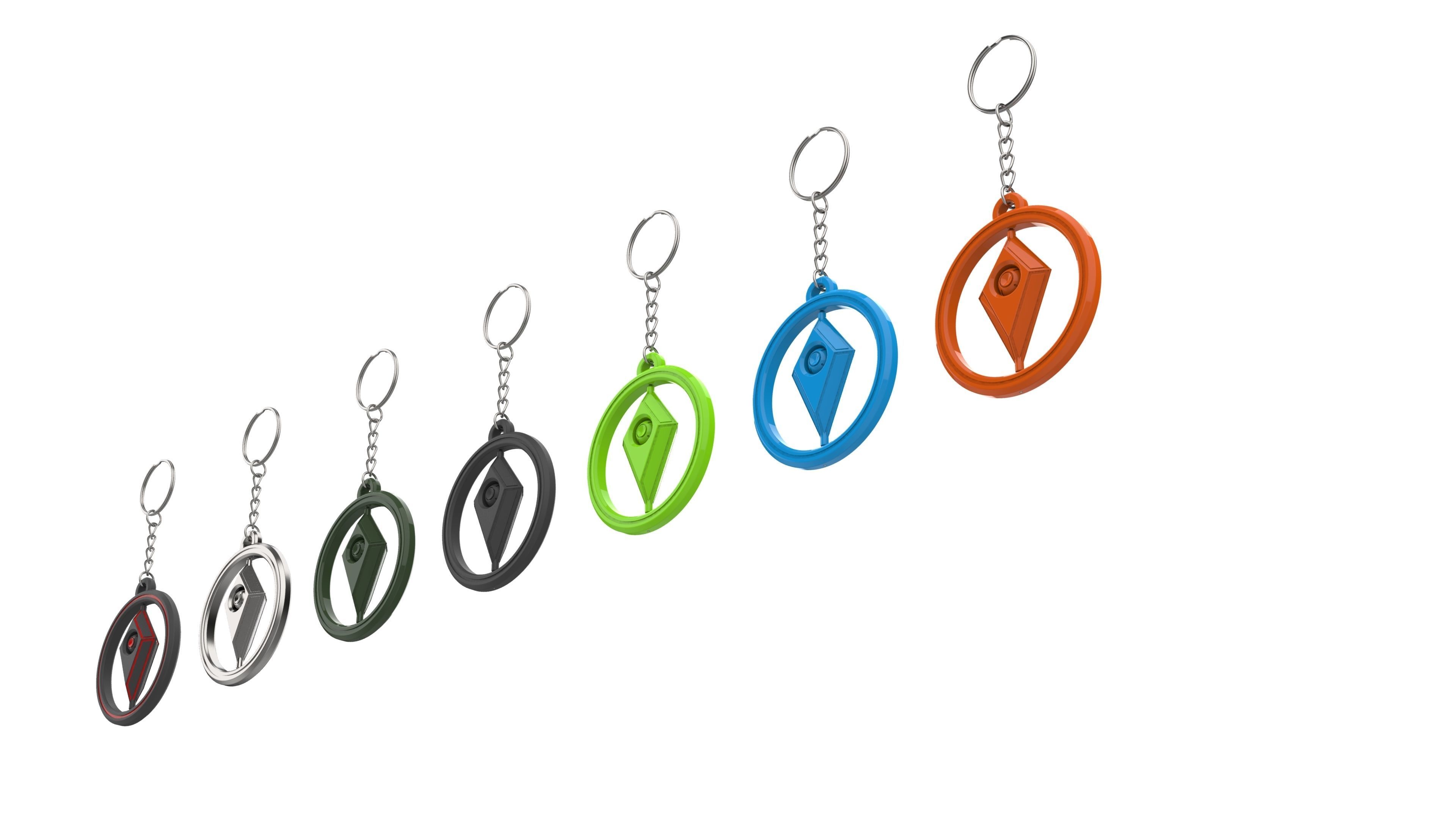 Keychain - Trinket - No Mans Skye - Printable model - STL 3D model 3D ...