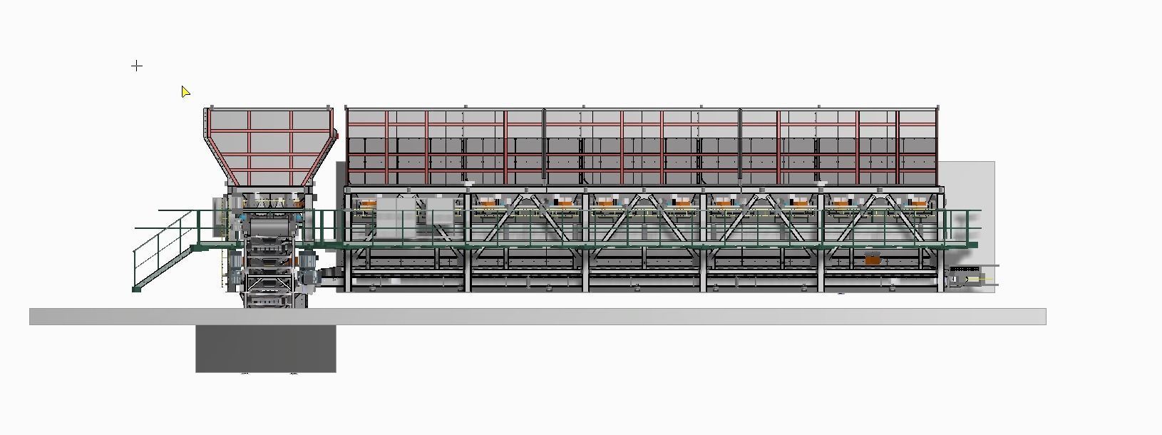 Concrete batching plant hopper feeders 200Ton-Hour 3D model | CGTrader