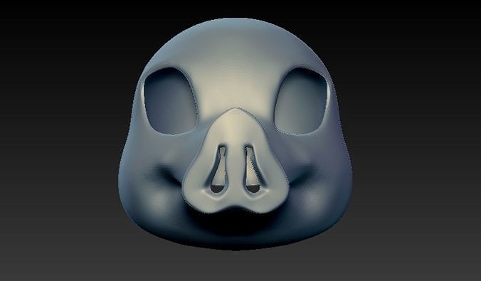 Hashibira Inosuke 3D skull mask 3D model 3D printable | CGTrader