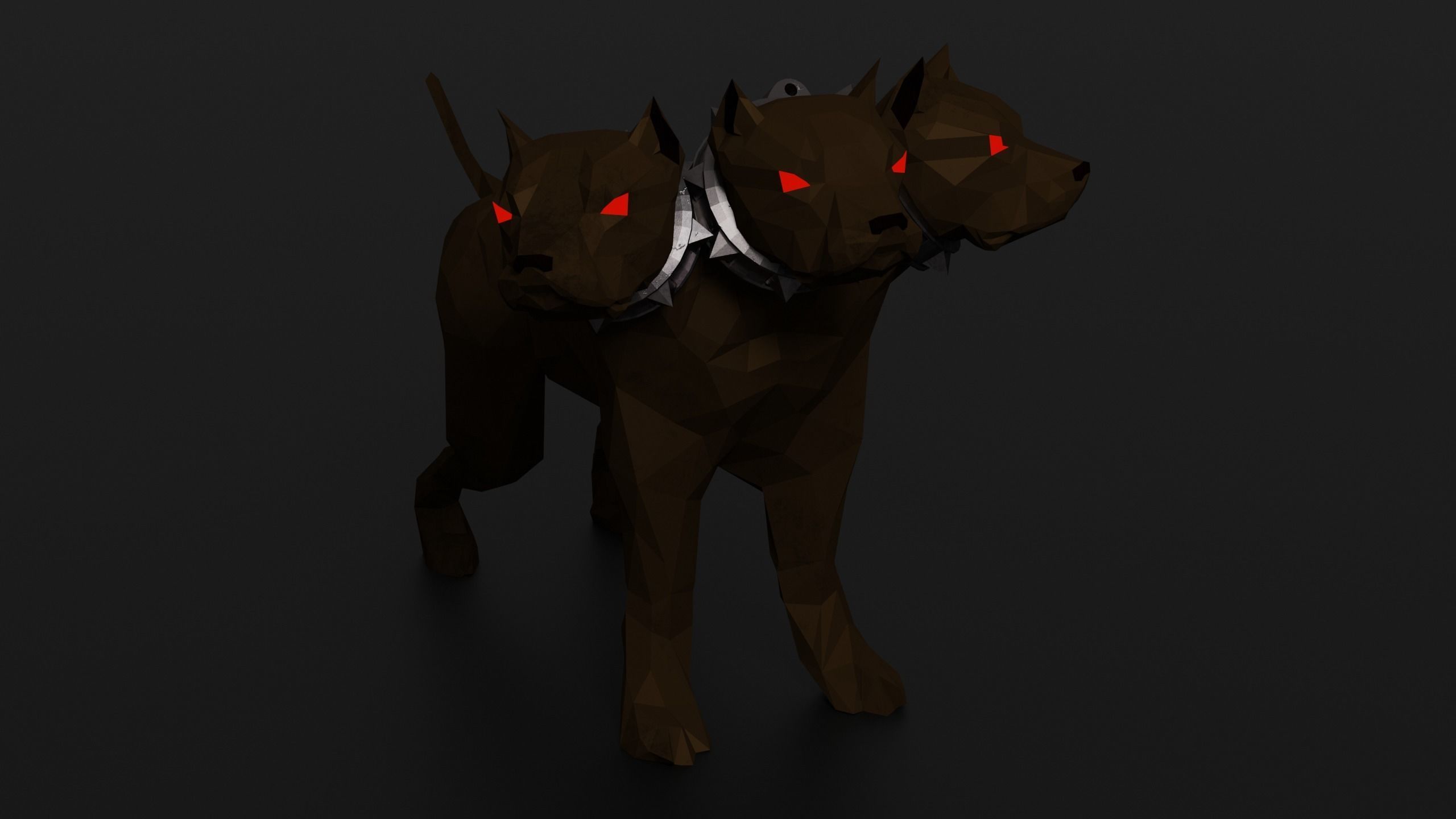 3D model Cerberus Hellhound dog Hound of Hades Beast Monster Rigged VR ...