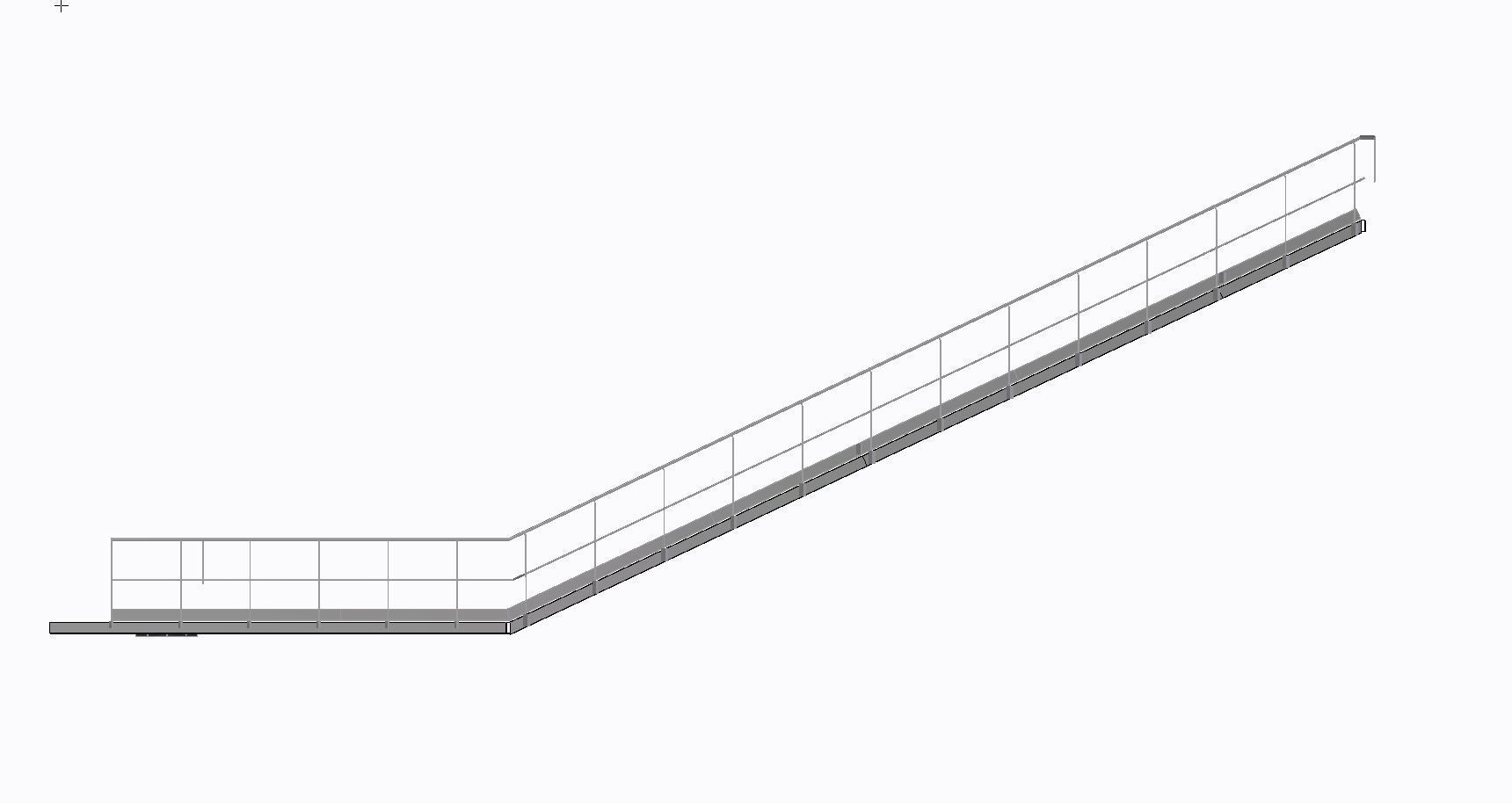 Walkway with grid 3D model | CGTrader