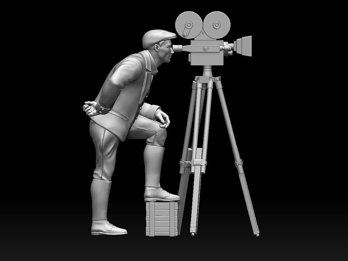 CAMERA MAN 3D model 3D printable | CGTrader