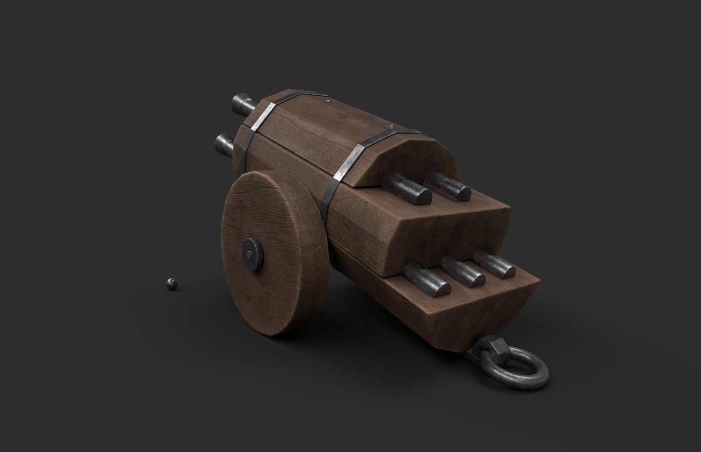 3D model Medieval 15th century organ gun VR / AR / low-poly | CGTrader