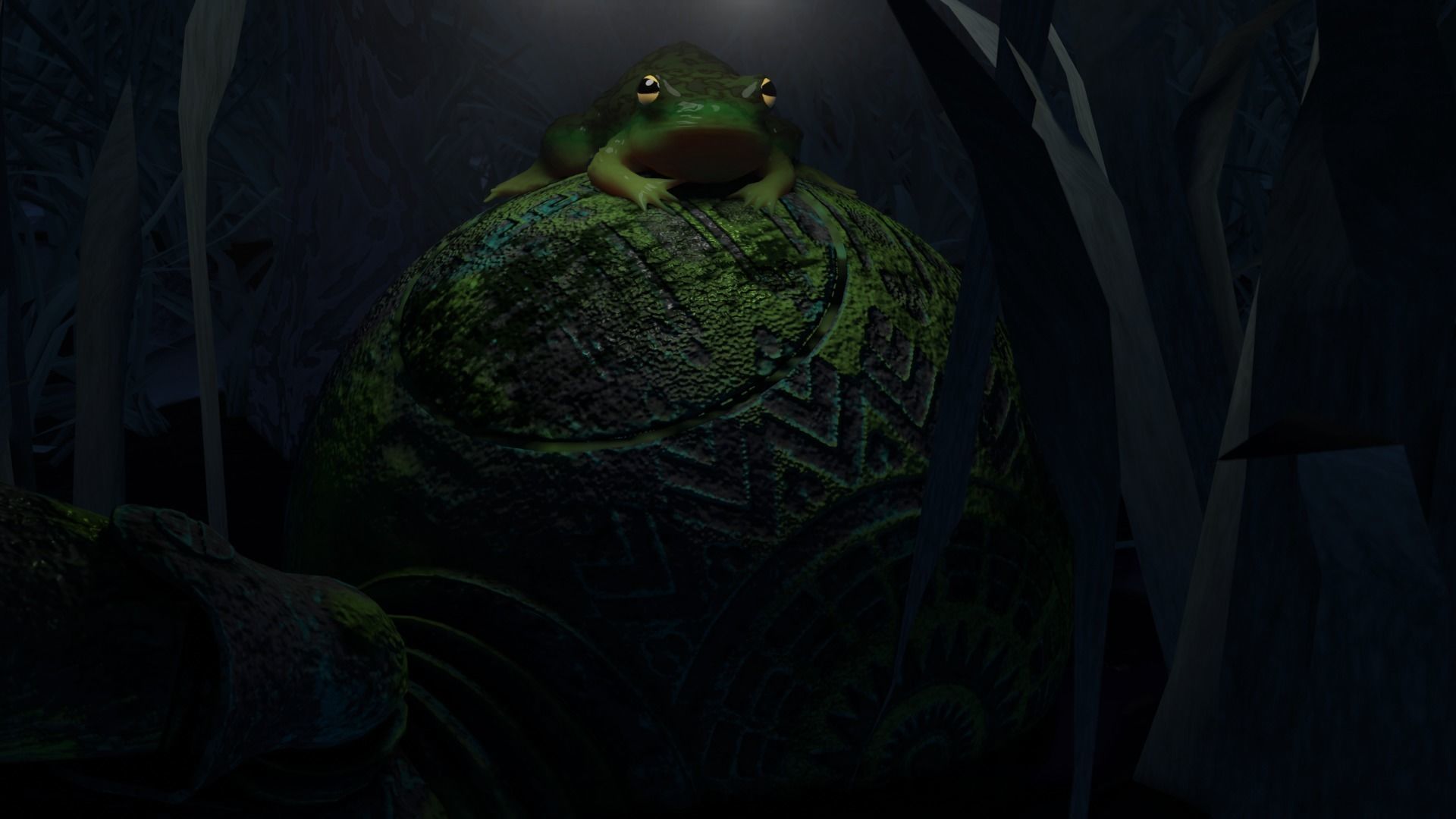 Rigged Croaking Frog free 3D model rigged | CGTrader