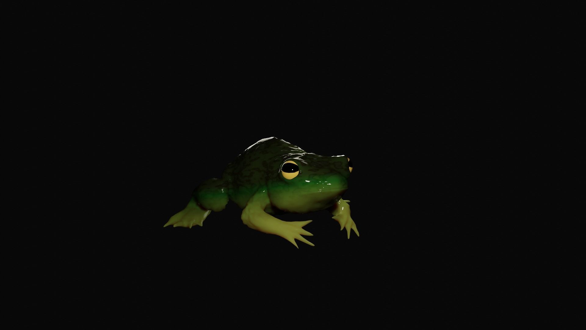 Rigged Croaking Frog free 3D model rigged | CGTrader