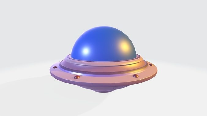 3D model UFO for game VR / AR / low-poly | CGTrader
