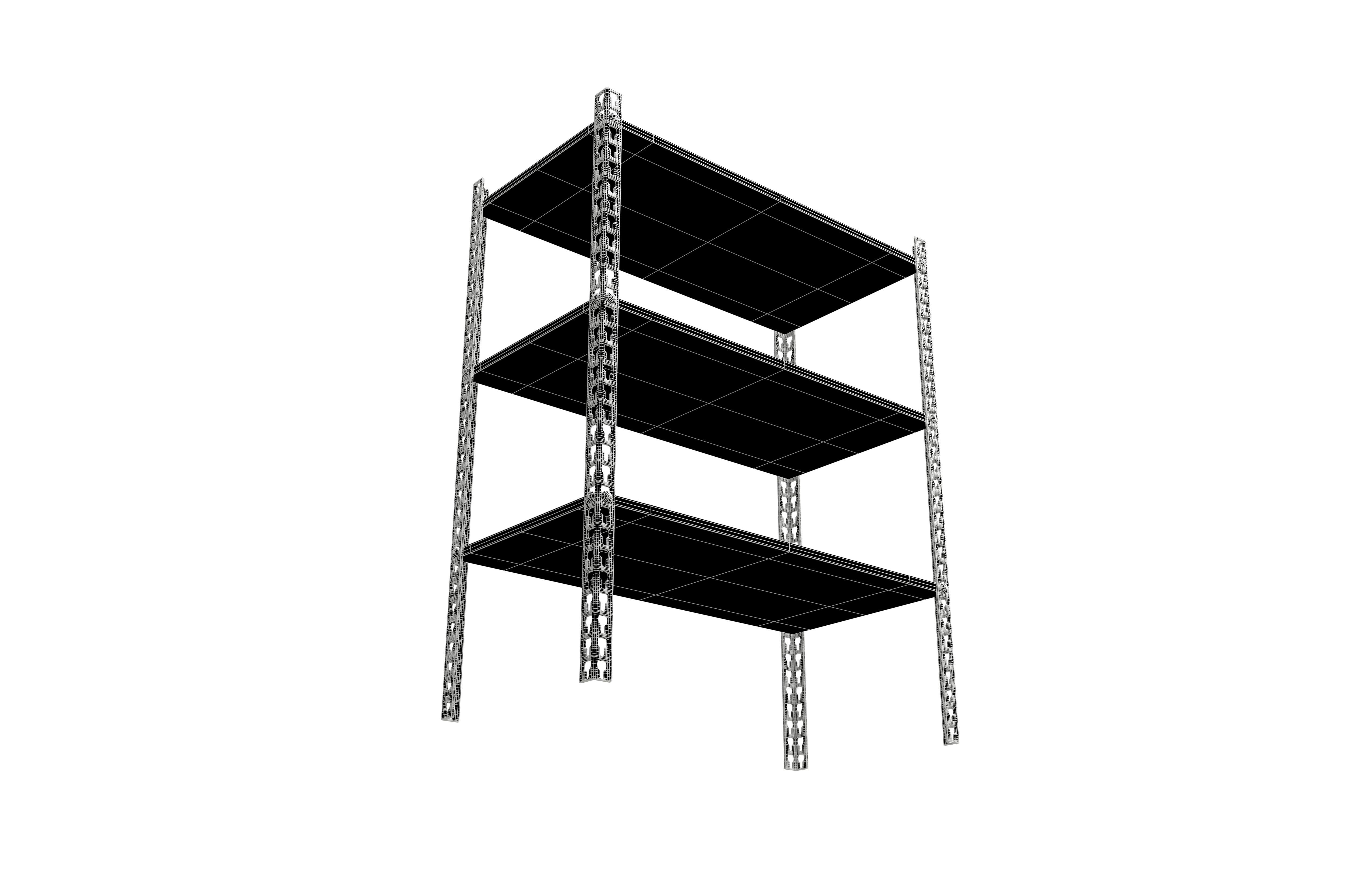 3D model Storage Rack V1 002 VR / AR / low-poly | CGTrader