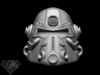 Fallout T-51b custom helmet without pipes 3D model 3D printable | CGTrader