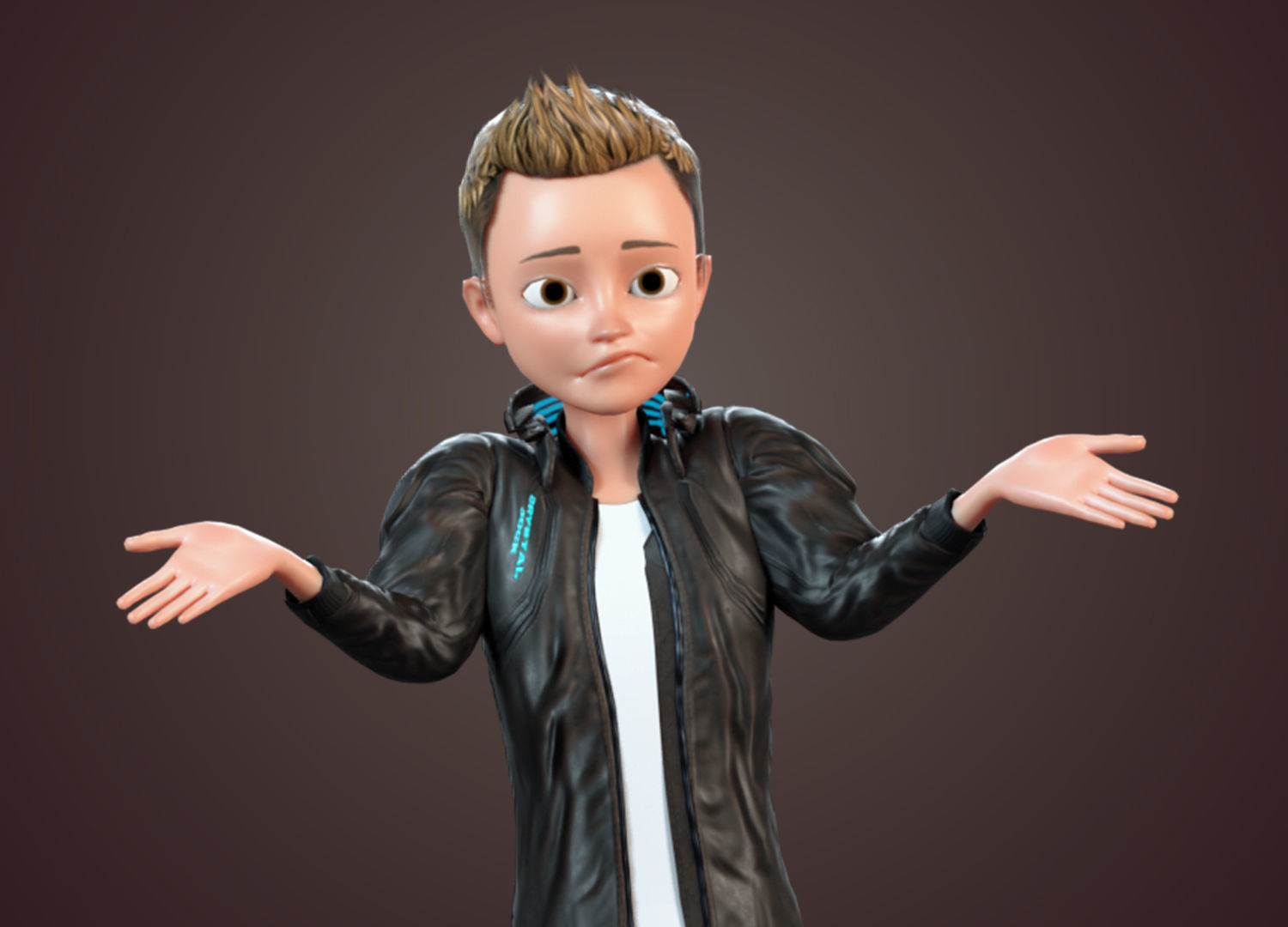 3D model CARTOON BOY - RIGGED VR / AR / low-poly | CGTrader
