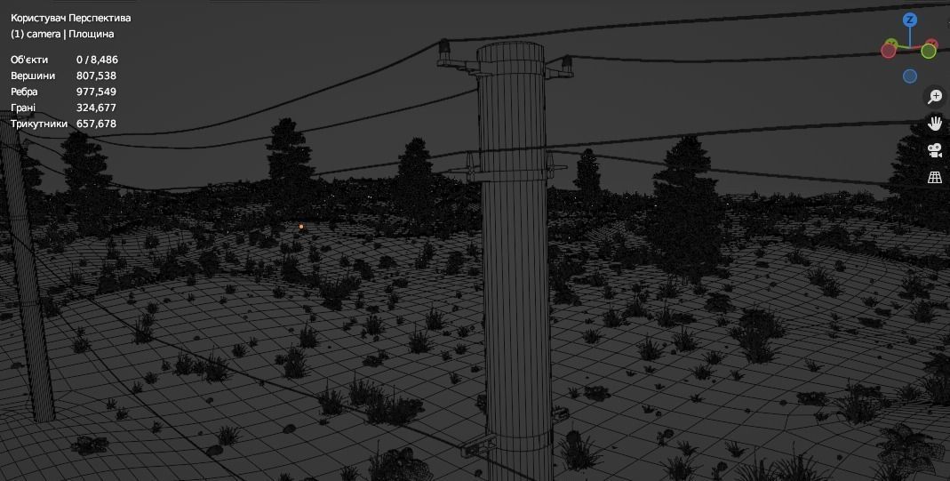 Field road 3D model | CGTrader