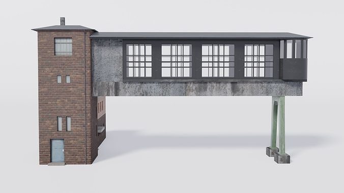 3D model Signal gantry box VR / AR / low-poly | CGTrader