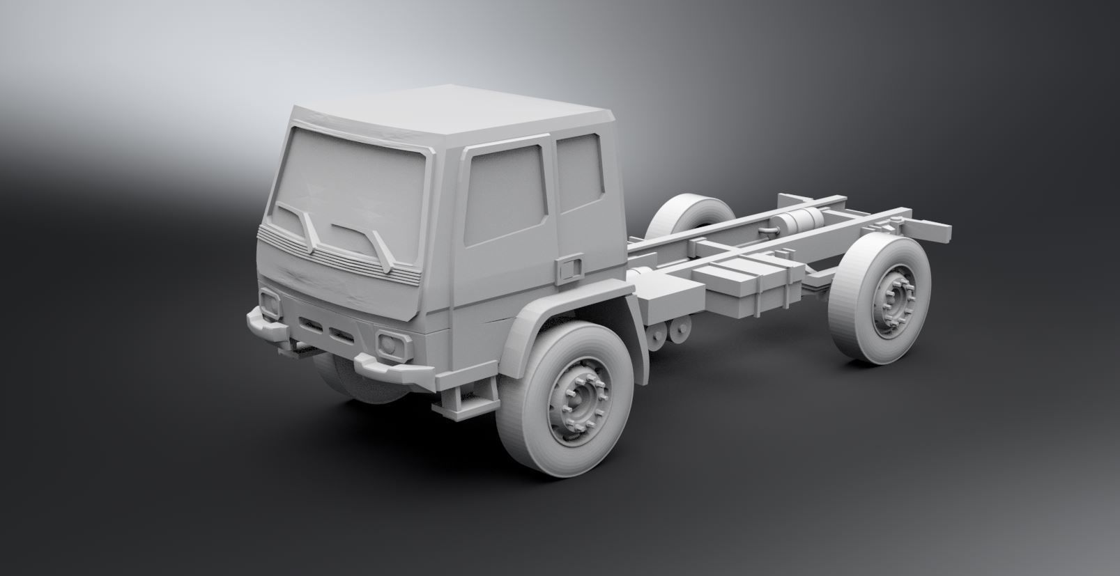 DAF T244 scale model 3D model 3D printable | CGTrader