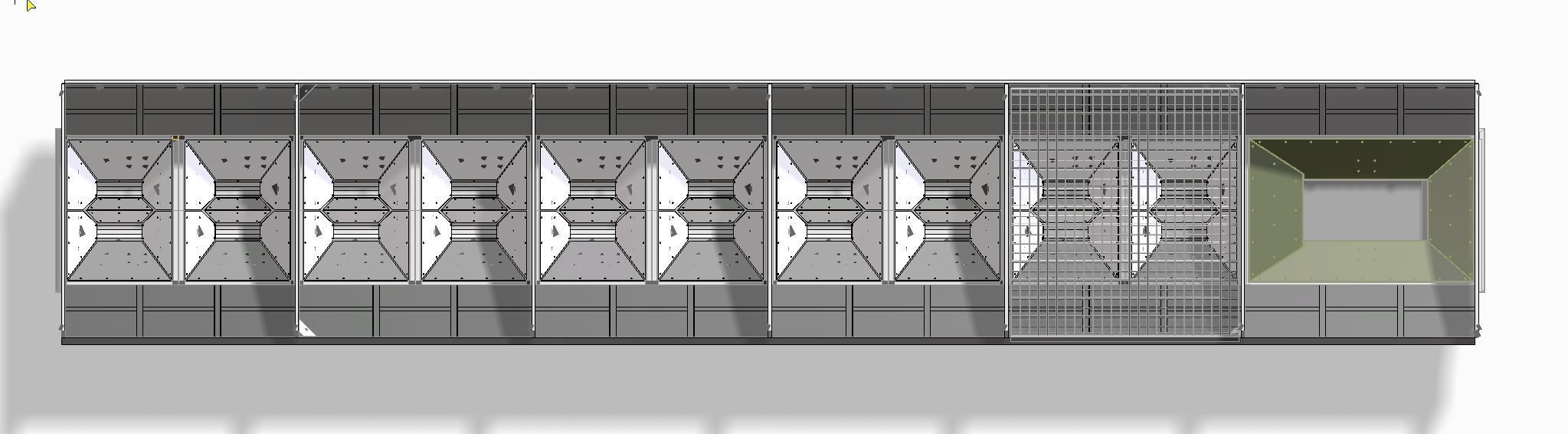 Bunkers with chutes for concrete batching plant 3D model | CGTrader