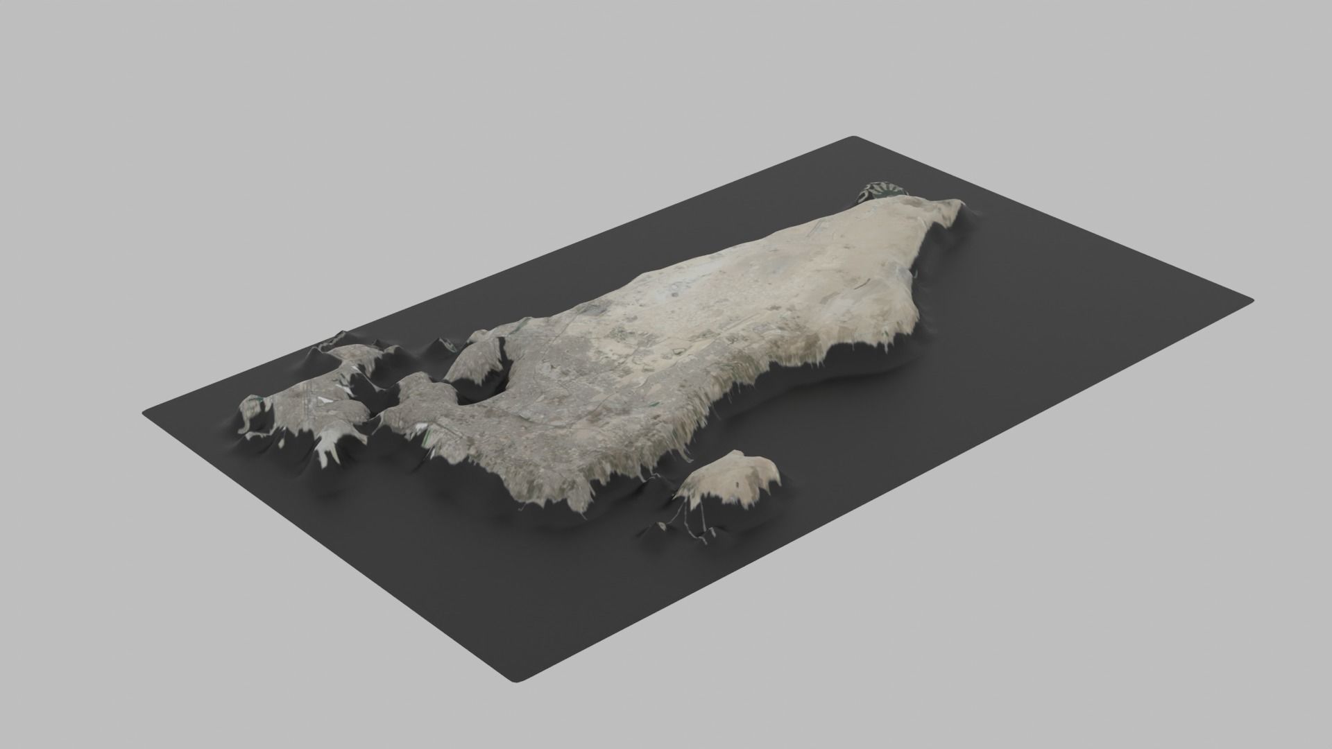 3D model Bahrain Map VR / AR / low-poly | CGTrader