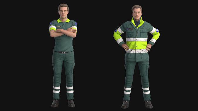 3D model Paramedic Rigged VR / AR / low-poly | CGTrader