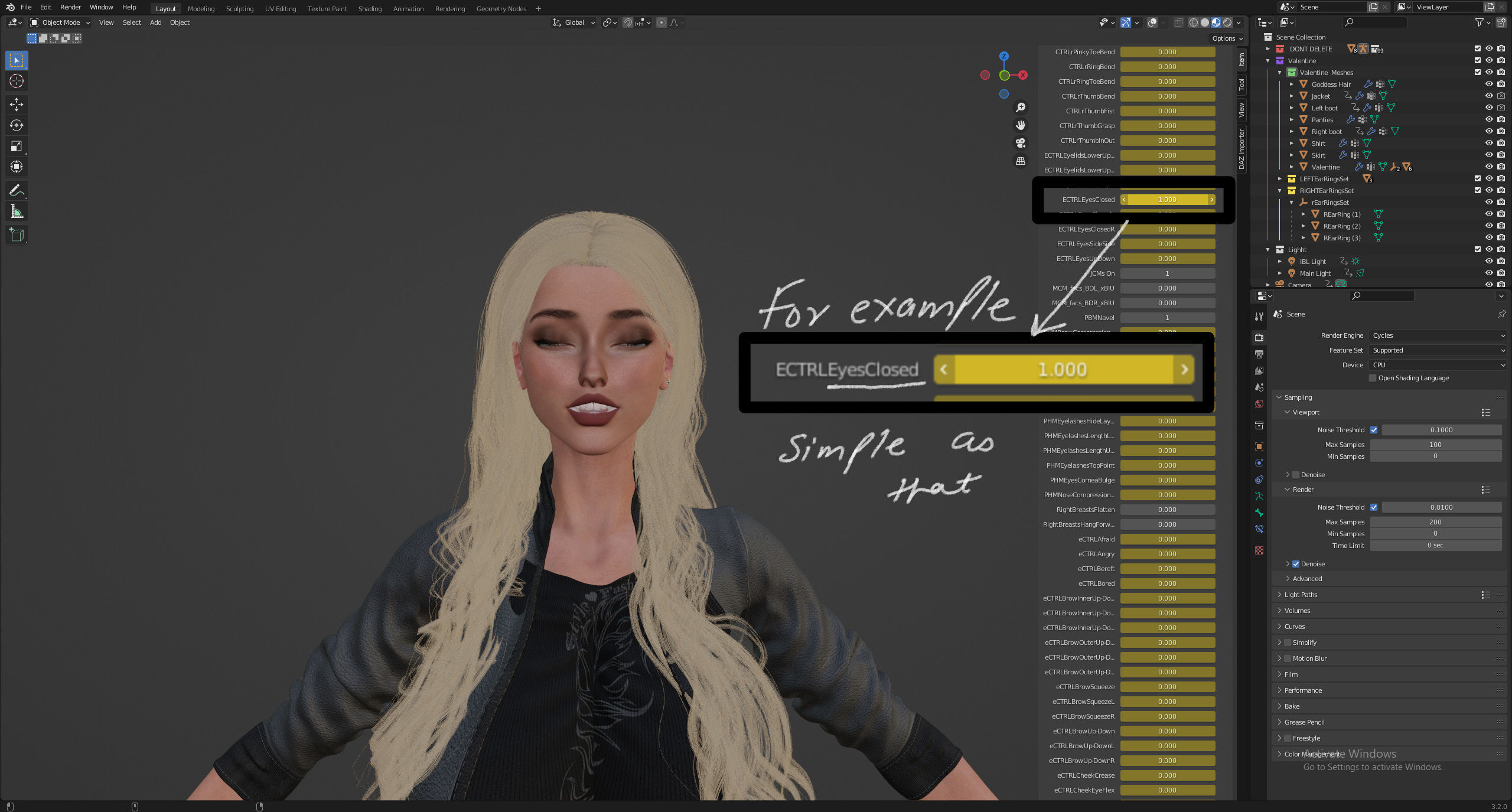 VALENTINE - Realistic Female Character 3D model rigged | CGTrader