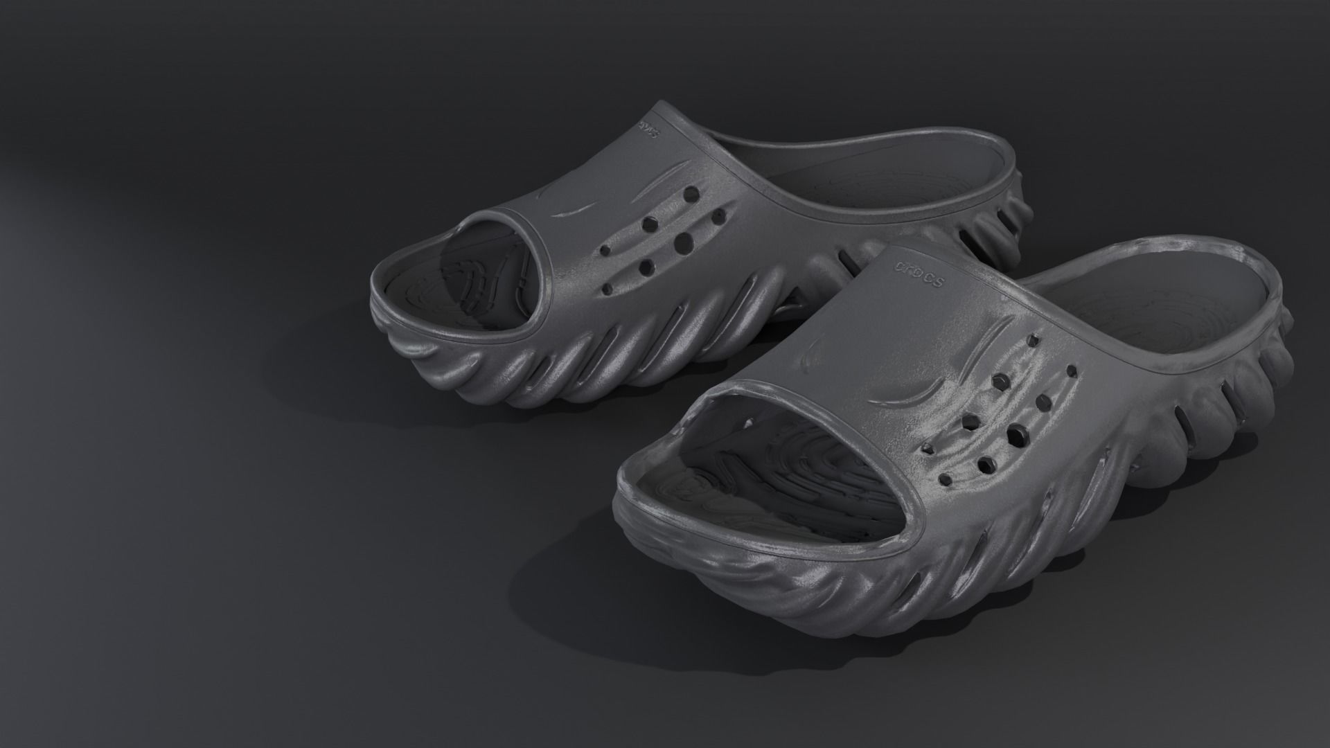 3D model CROCS ECHO SLIDE VR / AR / low-poly | CGTrader