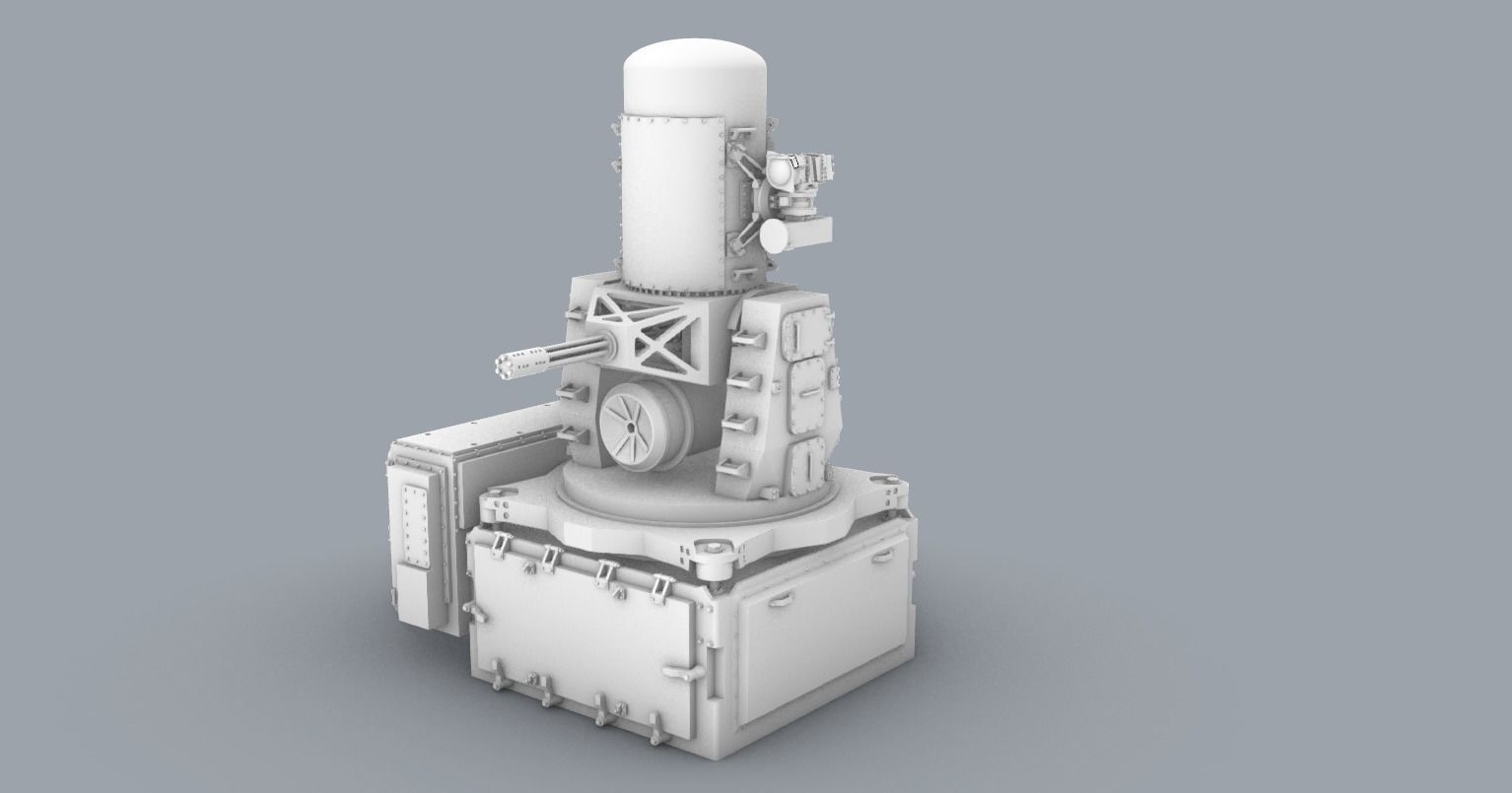PM Phalanx CIWS 3D model 3D printable | CGTrader