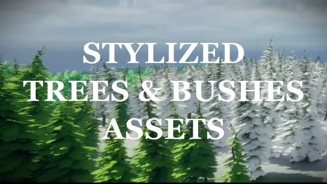 3D model BEST STYLIZED Tree and Bush Assets Game Ready VR / AR / low ...