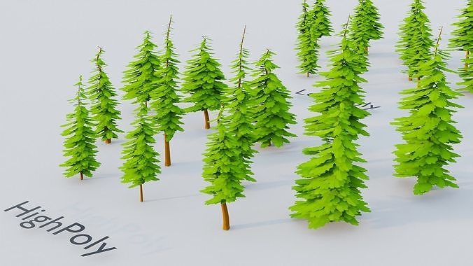 3D model BEST STYLIZED Tree and Bush Assets Game Ready VR / AR / low ...