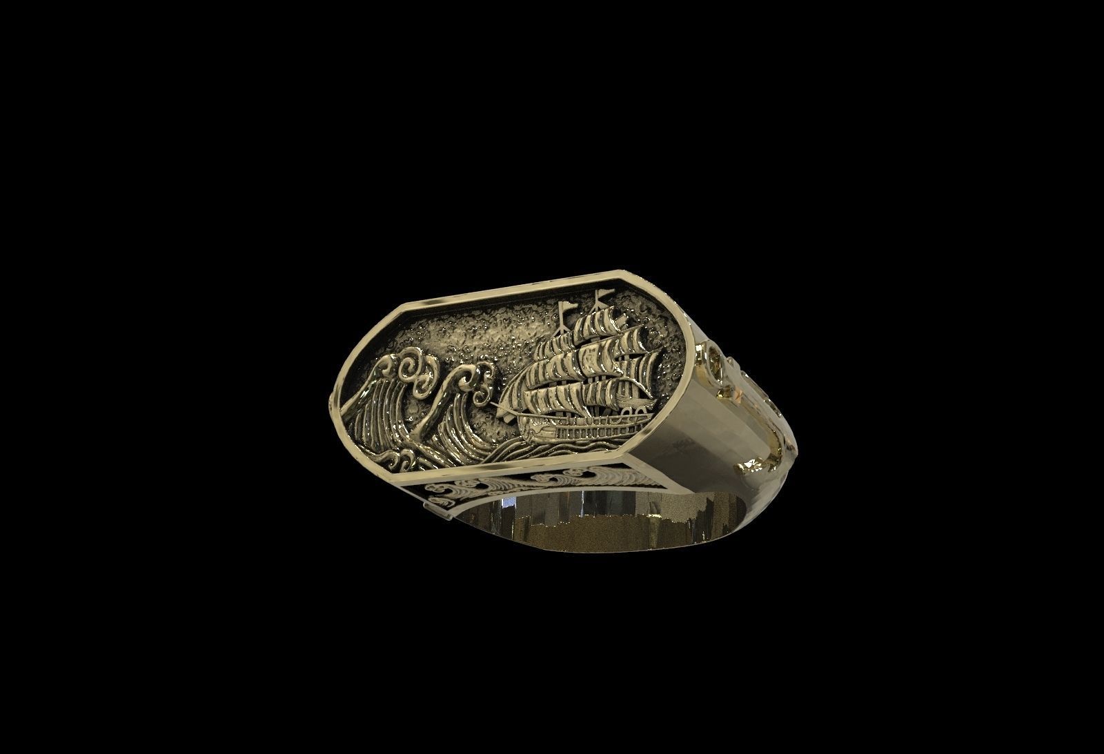 the captain ring 3D model 3D printable | CGTrader