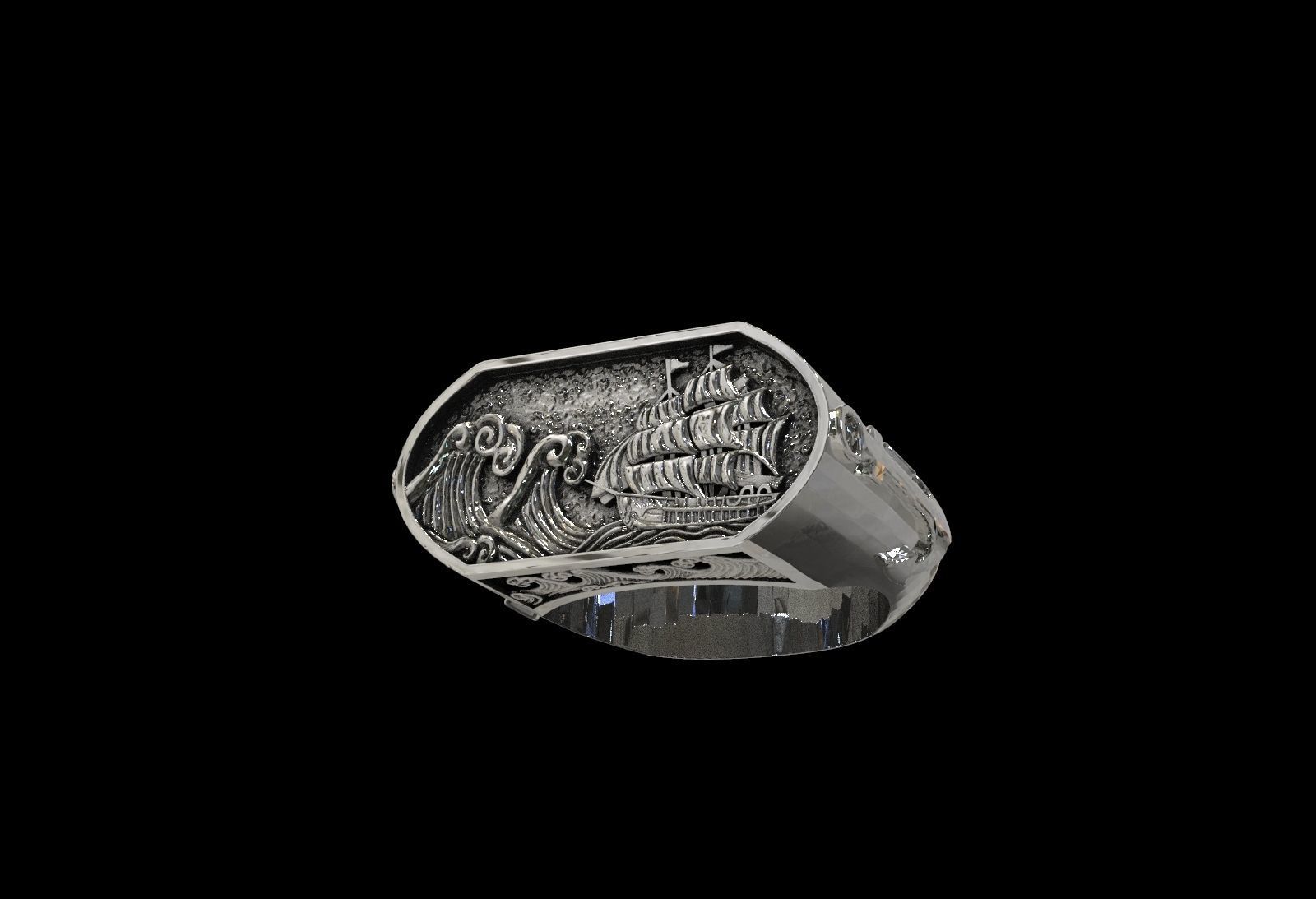 the captain ring 3D model 3D printable | CGTrader