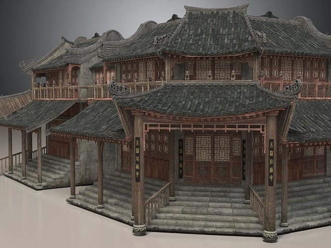Ancient architecture Chinese ancient architecture 3D model | CGTrader