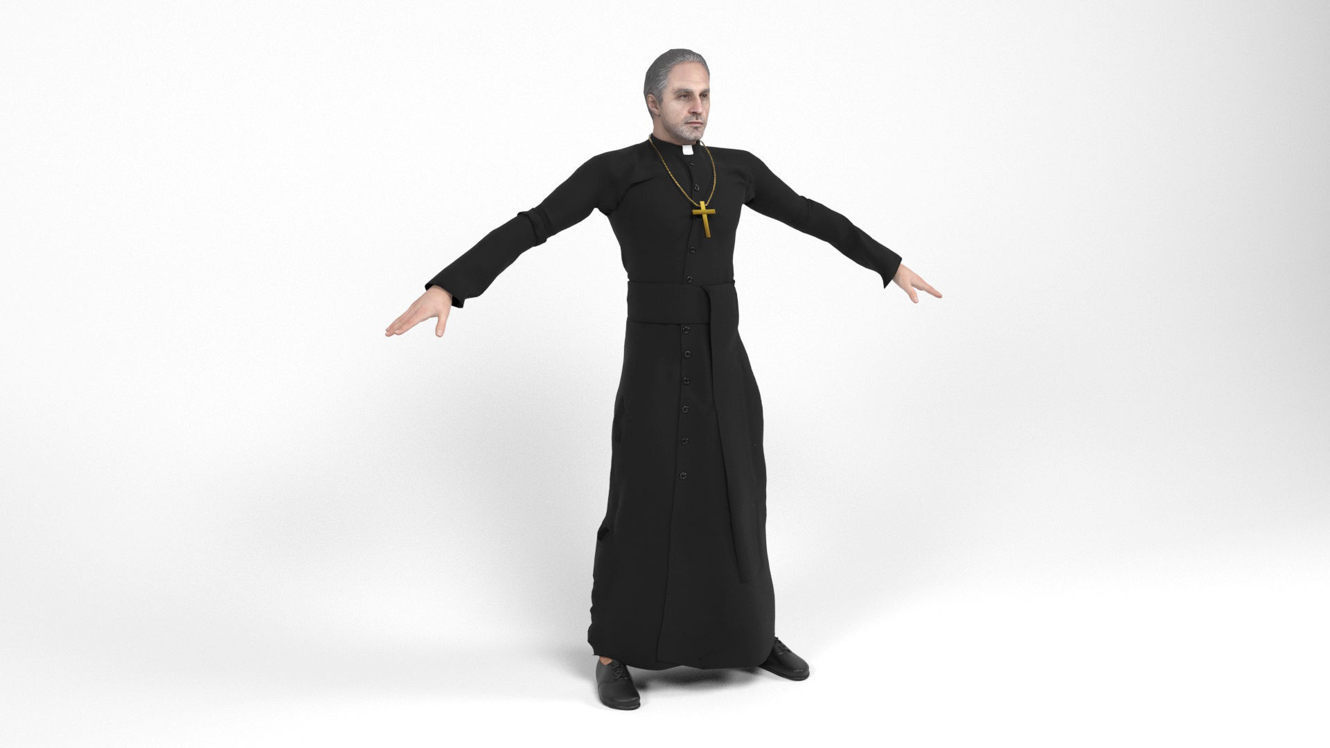 3D model Priest VR / AR / low-poly | CGTrader