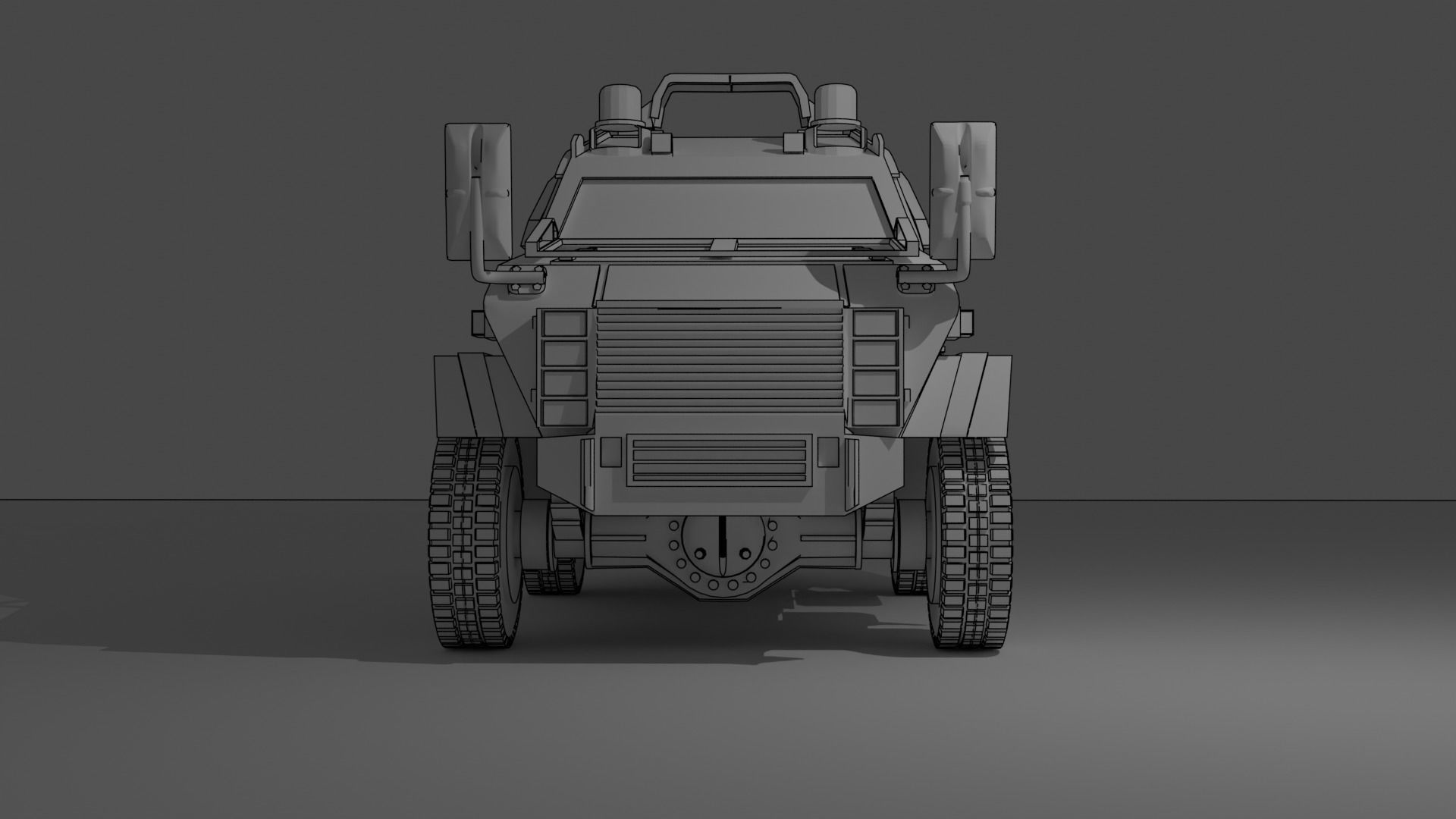 Wolf Armoured Vehicle 3D model 3D printable | CGTrader