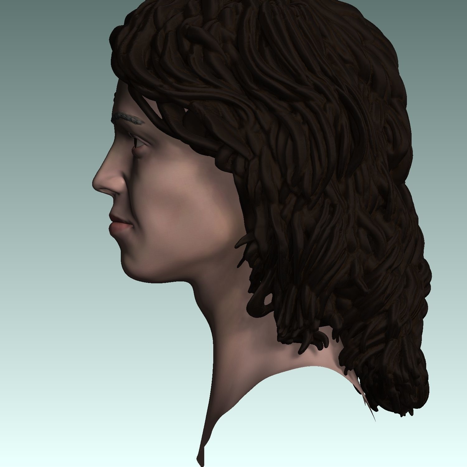 Sigourney Weaver head from Alien movie 3D model 3D printable | CGTrader