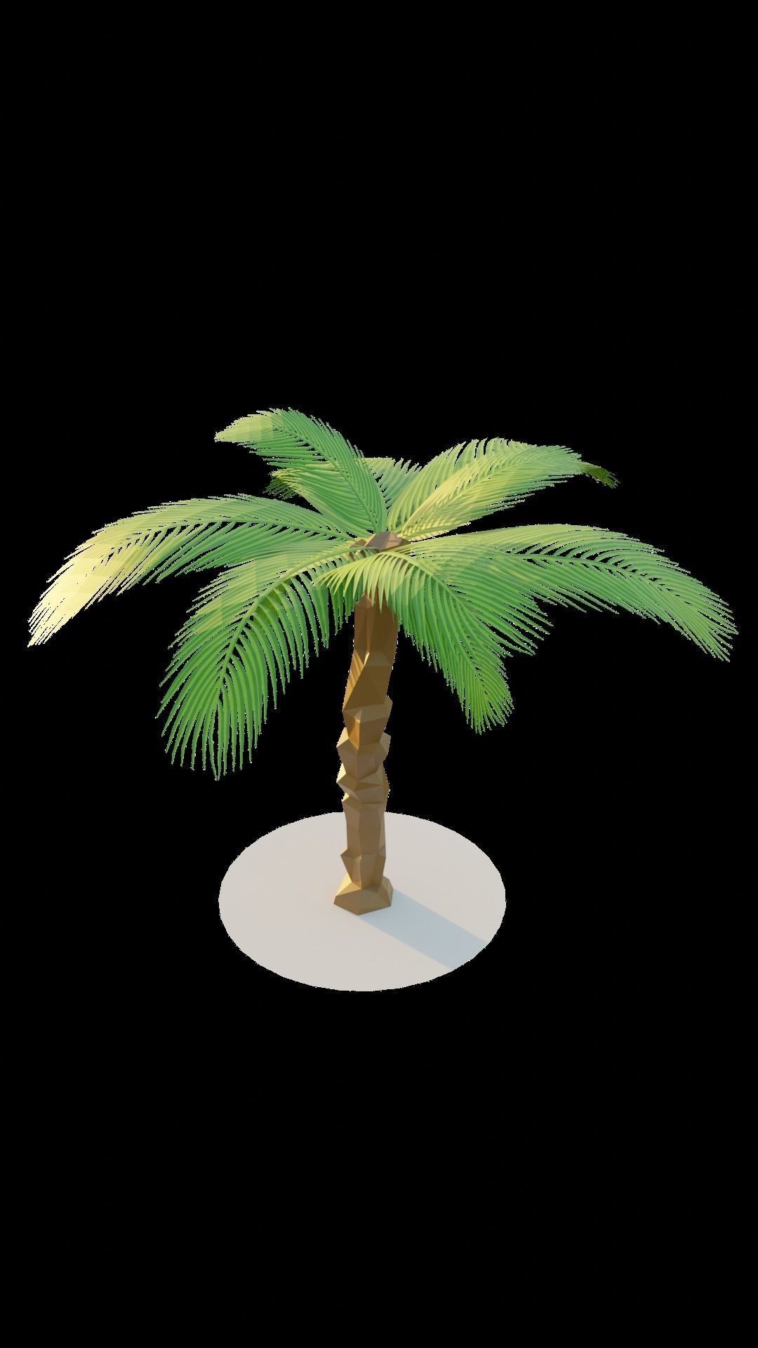 3D model Low poly Palm tree VR / AR / low-poly | CGTrader