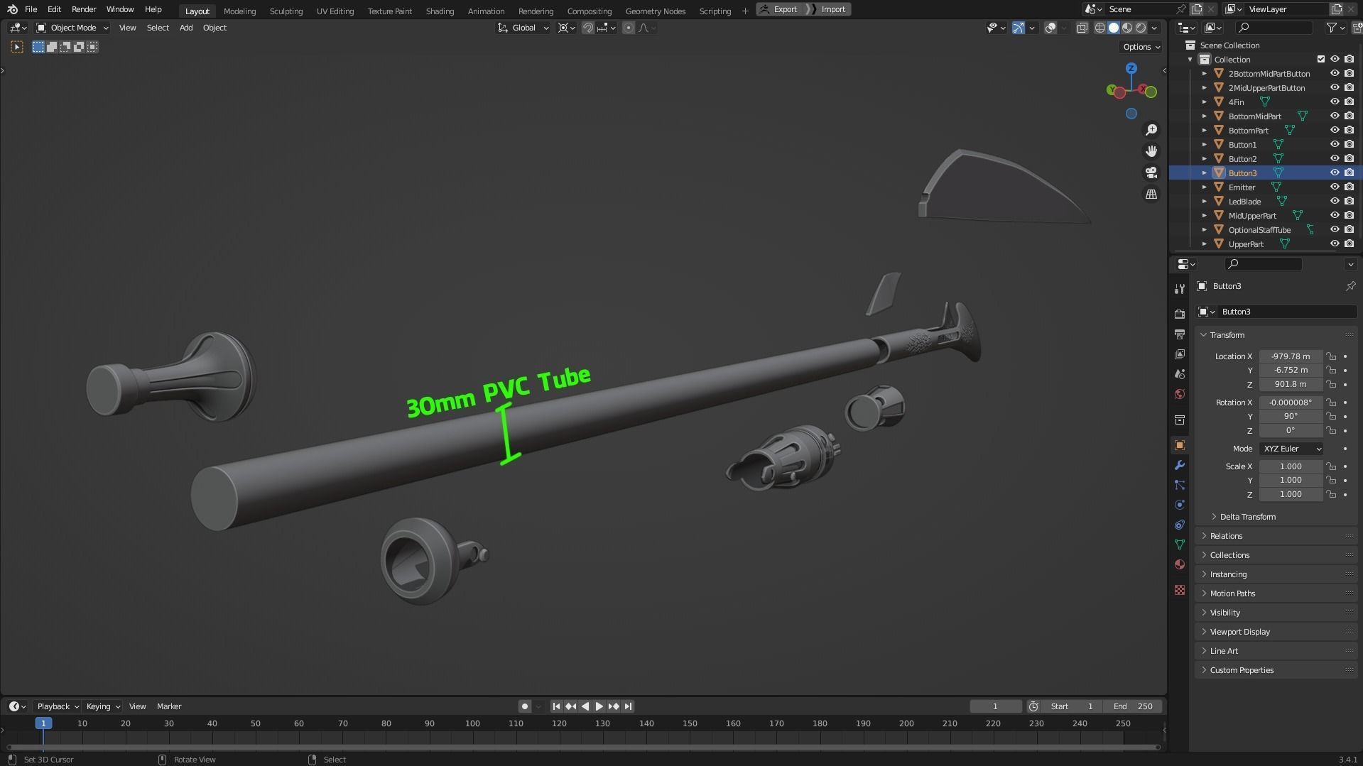 Star Wars Darth Bane Full Armor and Pike for Cosplay 3D Model ...