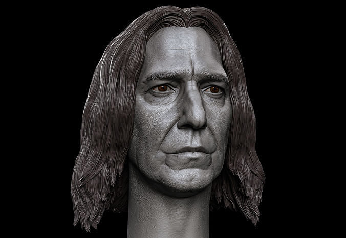 Severus Snape - Alan Rickman Head 3D model 3D printable | CGTrader