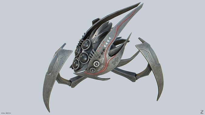 3D model Evil mech VR / AR / low-poly | CGTrader